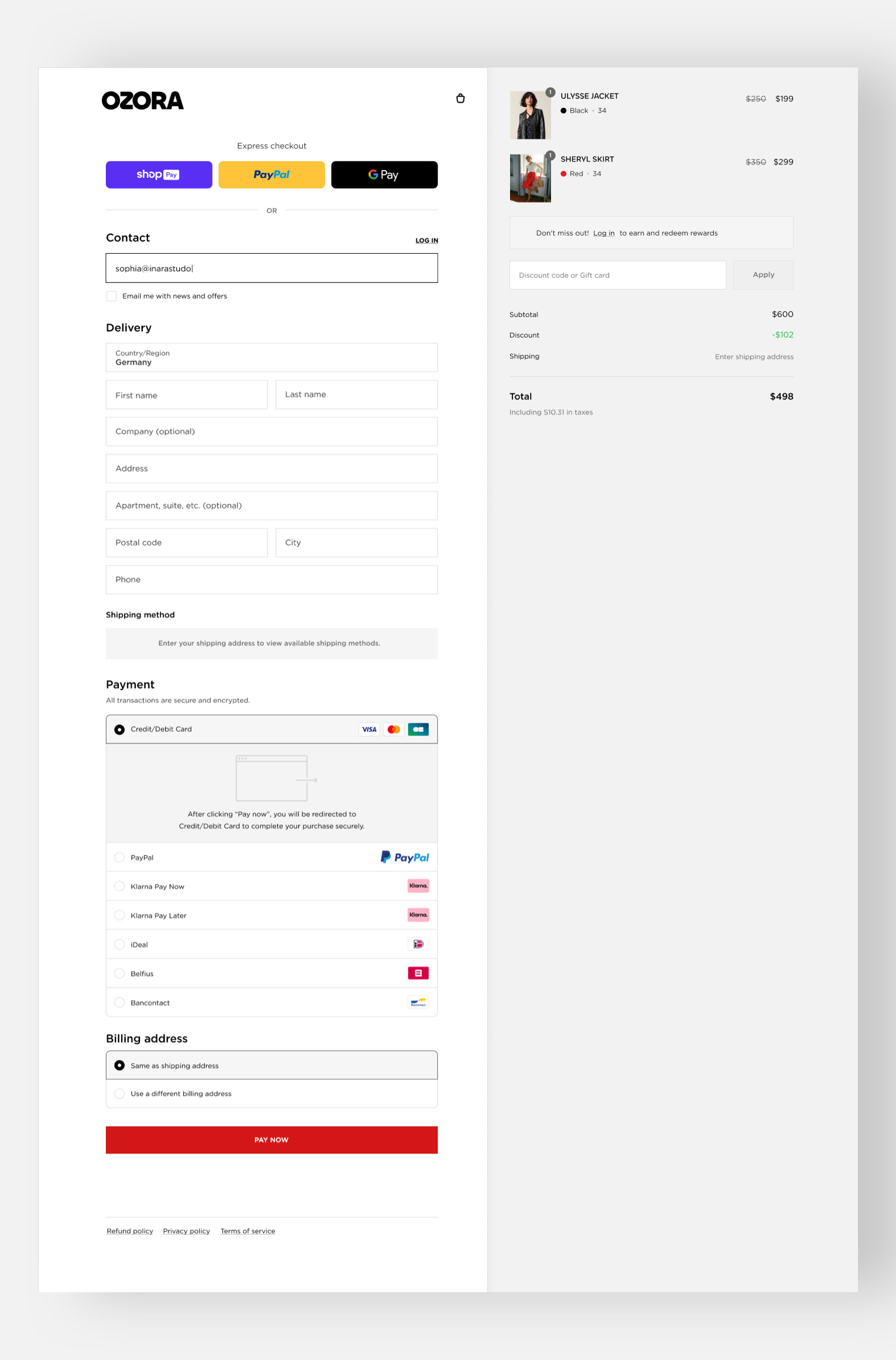 E-Commerce website (My Cart) by Iftikhar for Inara Studio on Dribbble