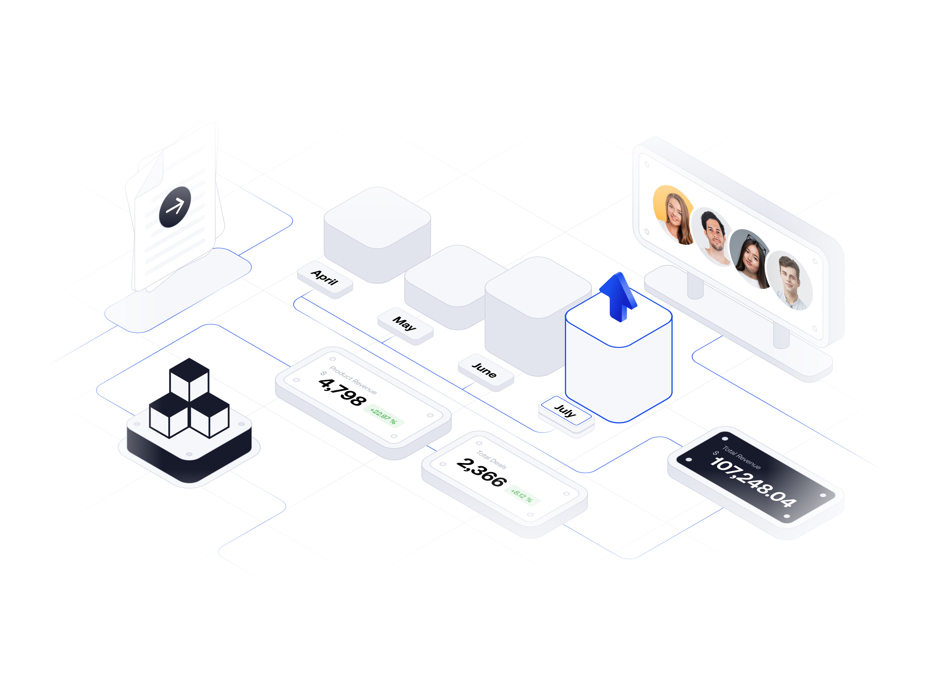 Keflow - CRM Illustration by Uxerflow UI/UX for Uxerflow on Dribbble