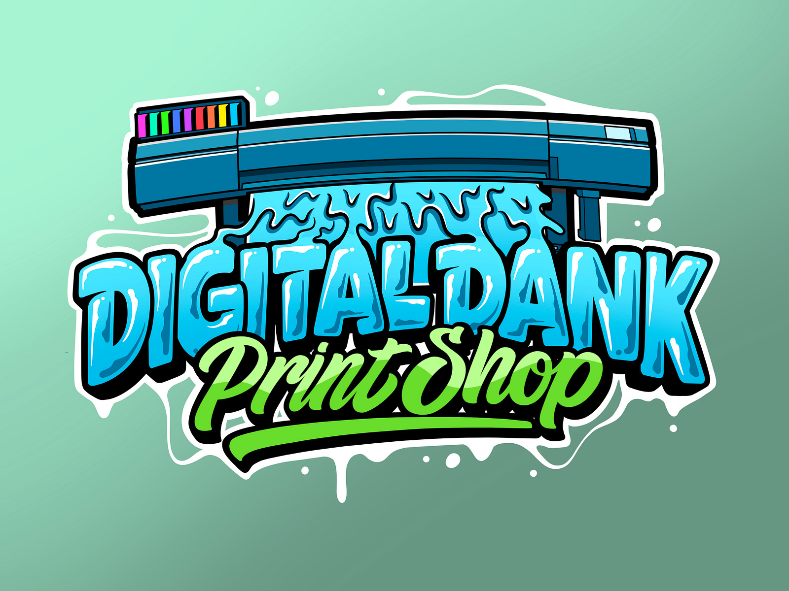 Print Shop Logo by Garisztemu on Dribbble