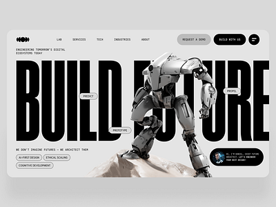 Futuristic Digital Agency Website Design by Dannniel for Marcato Studio ...