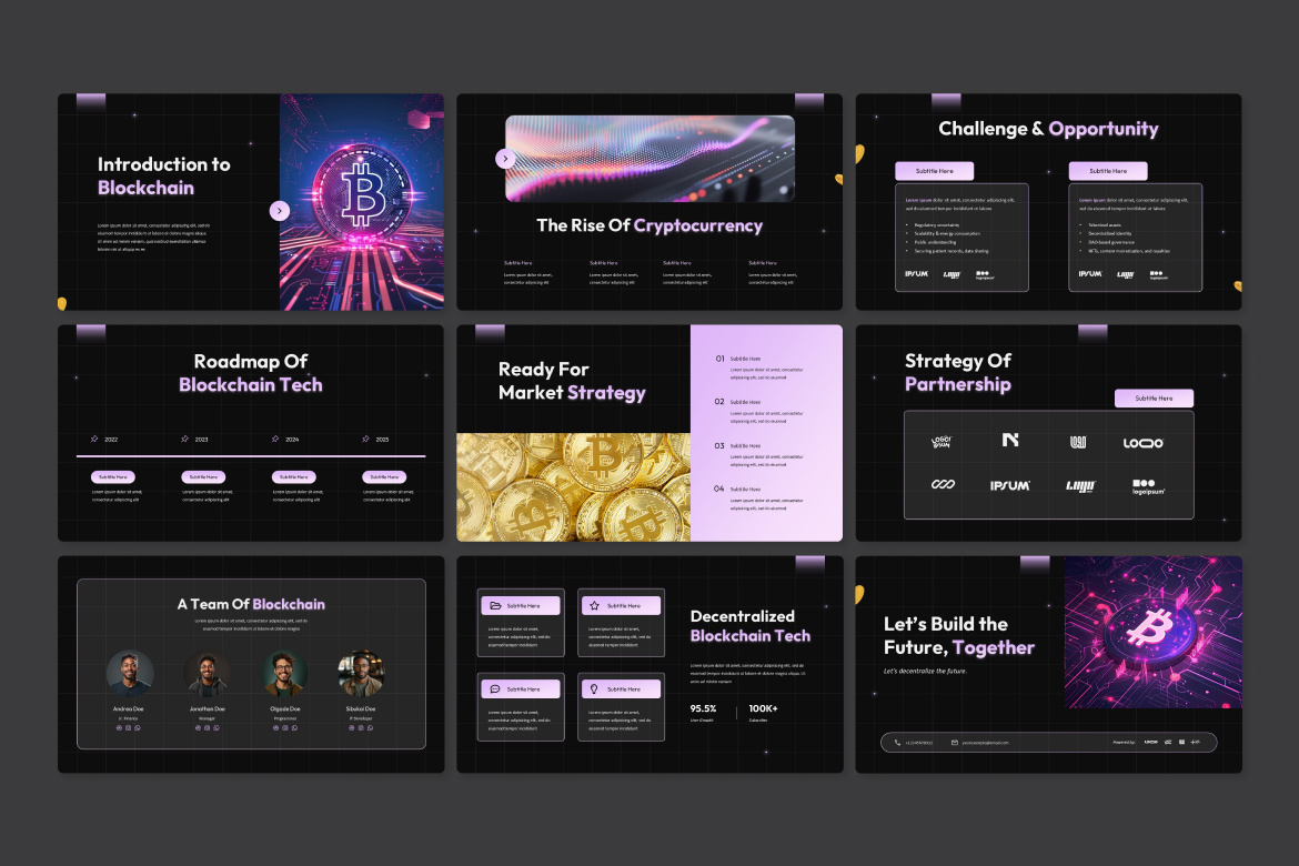 Crypto & Blockchain Conference PowerPoint Deck by Protagonis on Dribbble