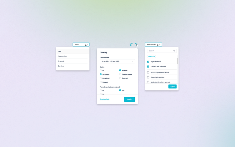 A refined collection of dropdown UI elements by Veasna UX on Dribbble