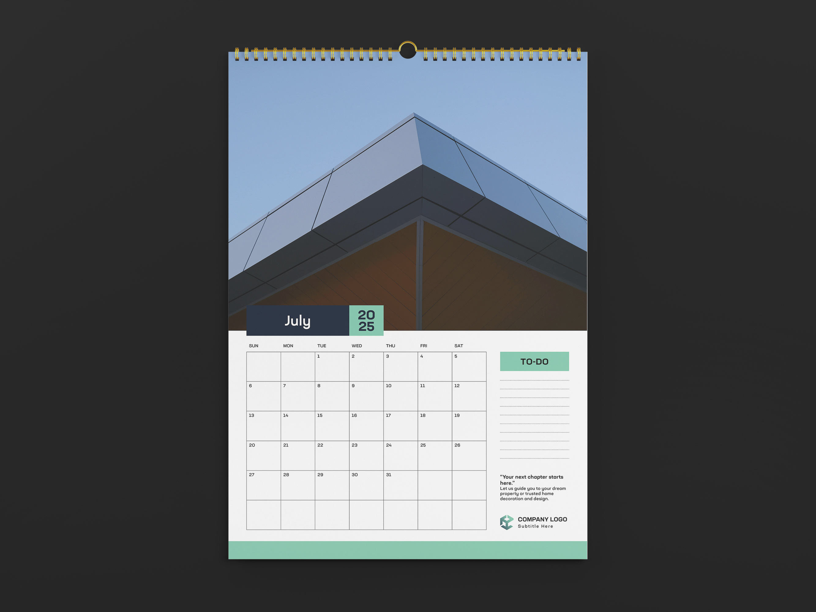 Real Estate Calendar Template by DesignCrest on Dribbble