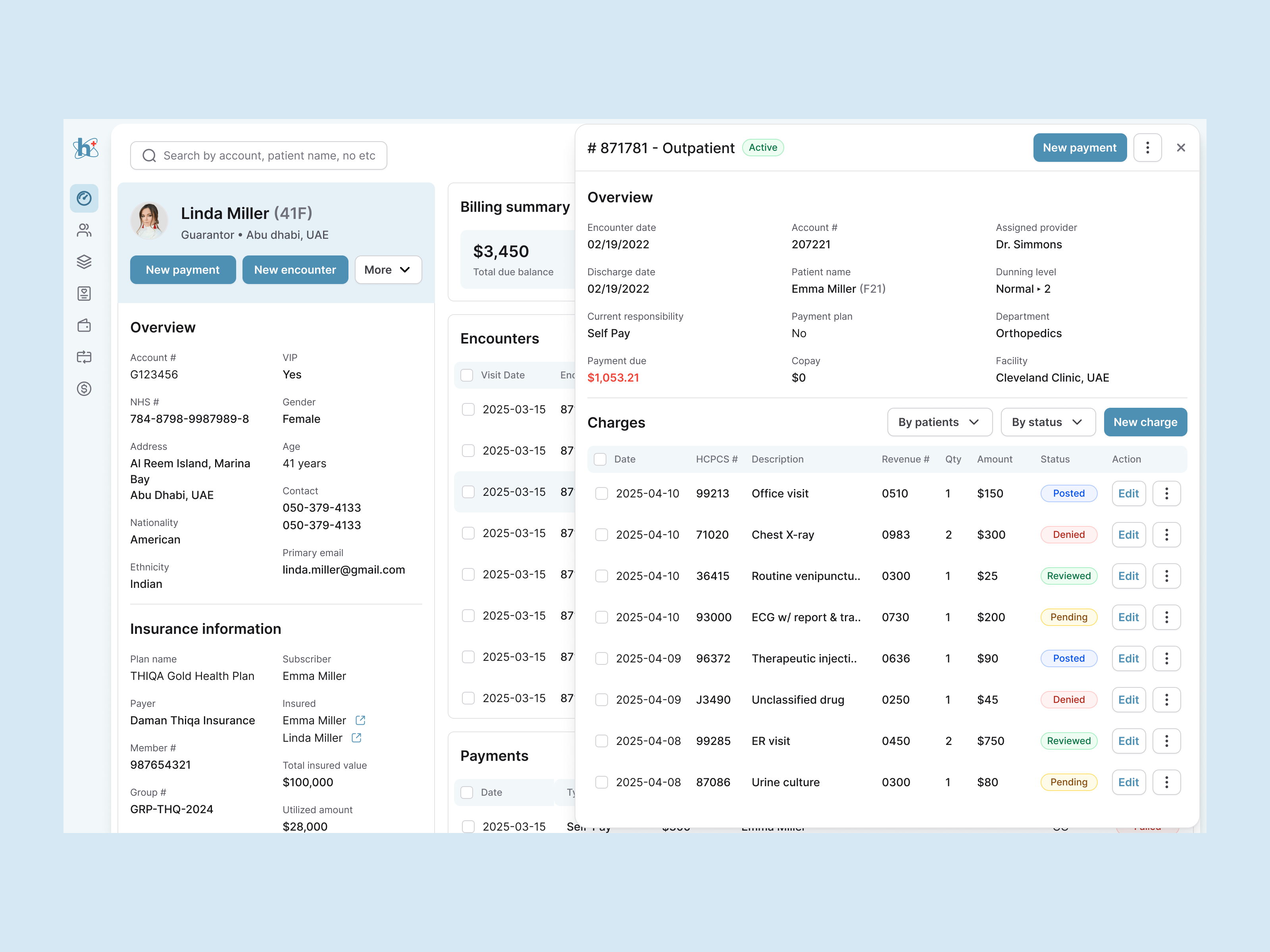 Patient Accounting Software by Paresh Khatri on Dribbble