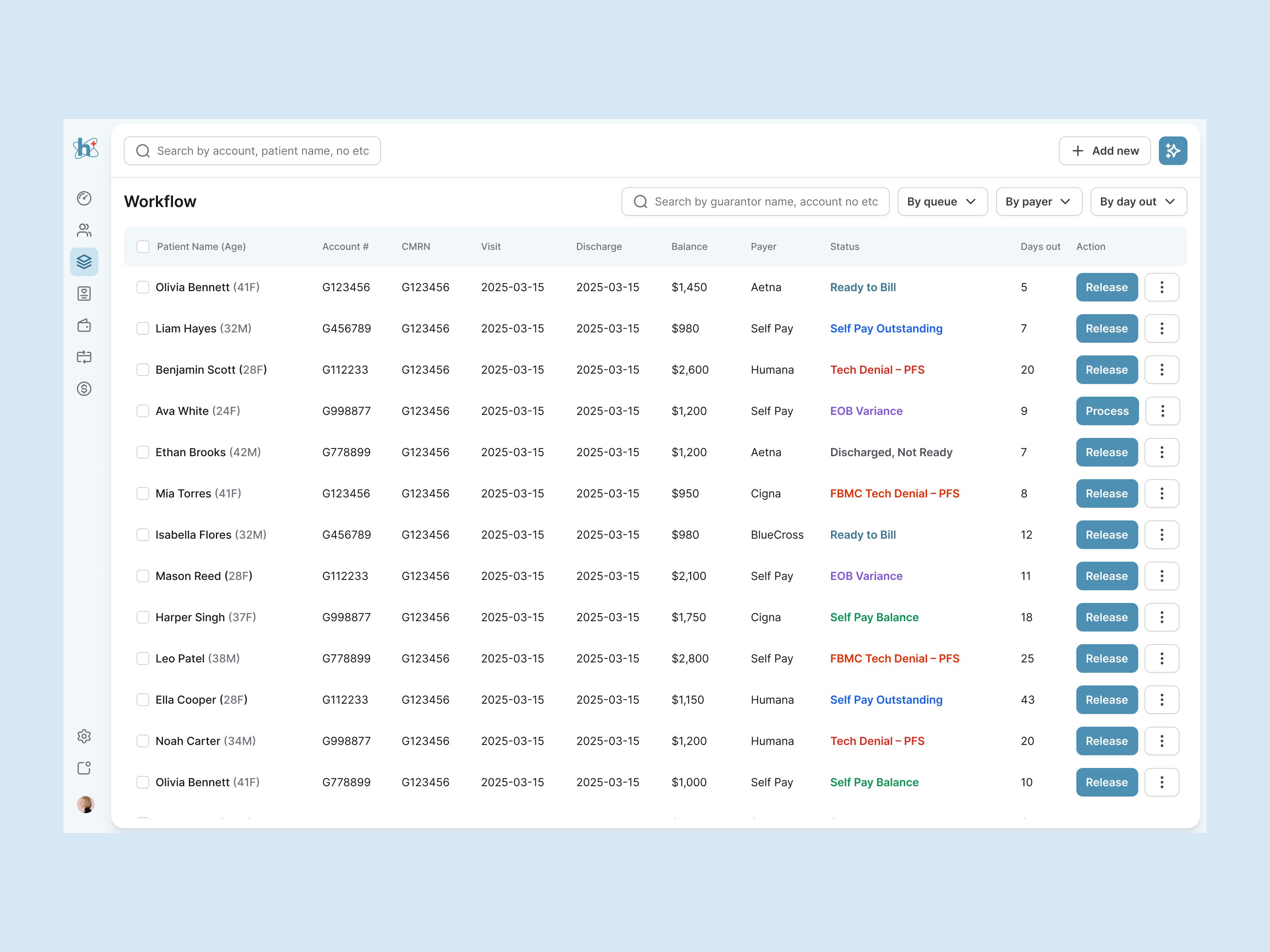 Patient Accounting Software by Paresh Khatri on Dribbble