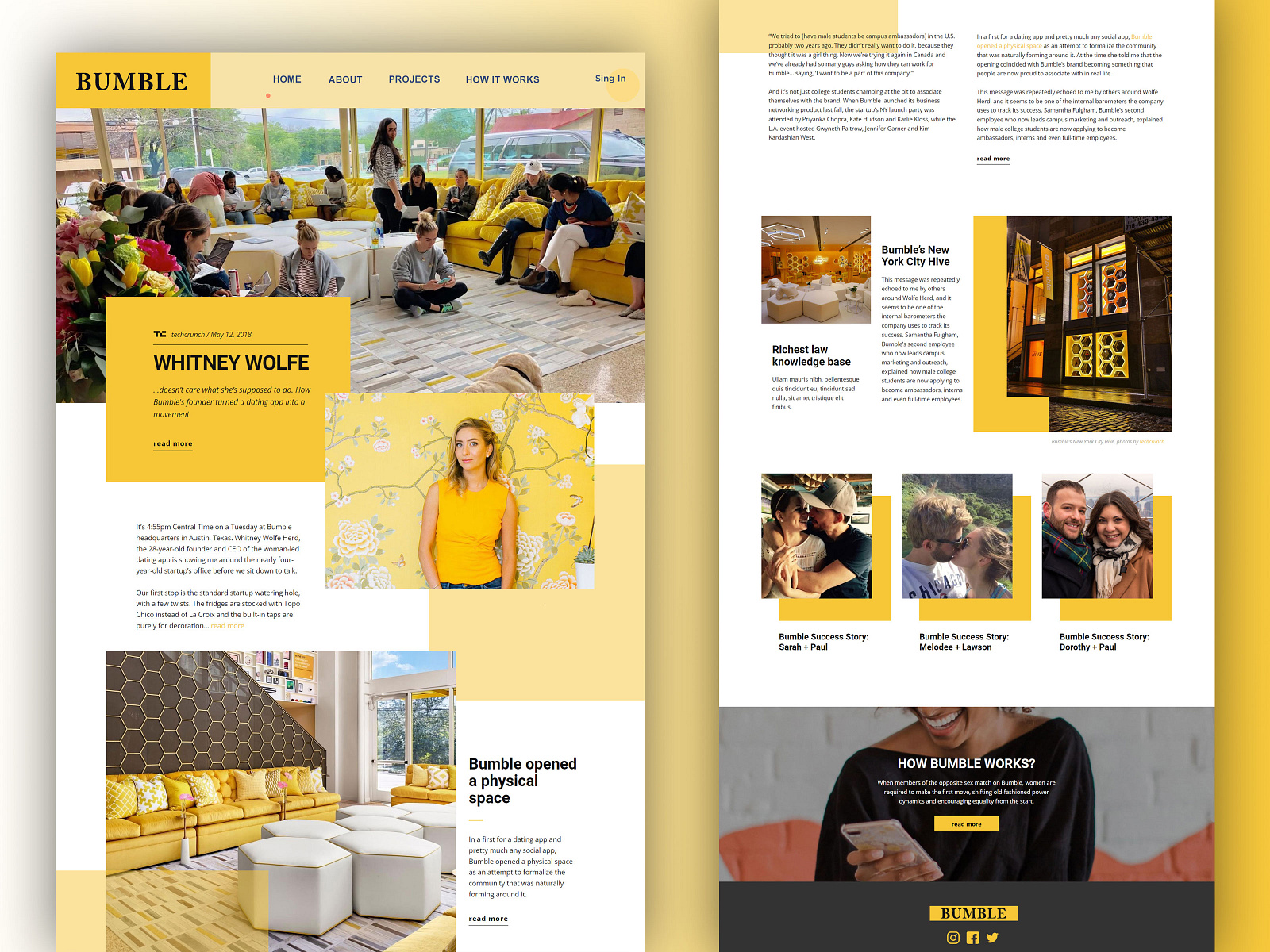 Bumble by Exonex on Dribbble