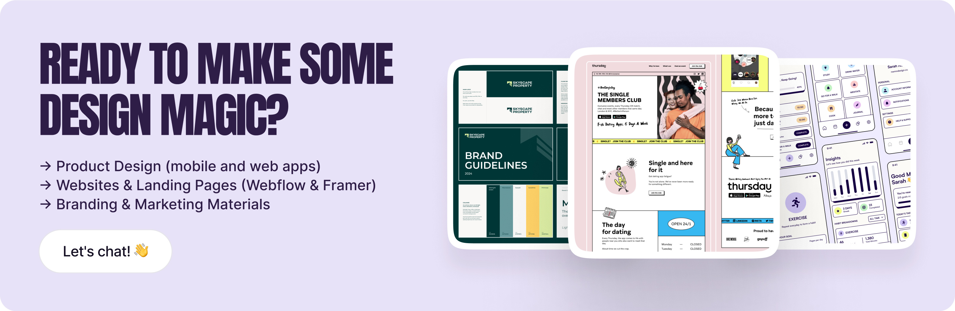 Thursday – Website Design to Match the New App by Sarah Newman on Dribbble