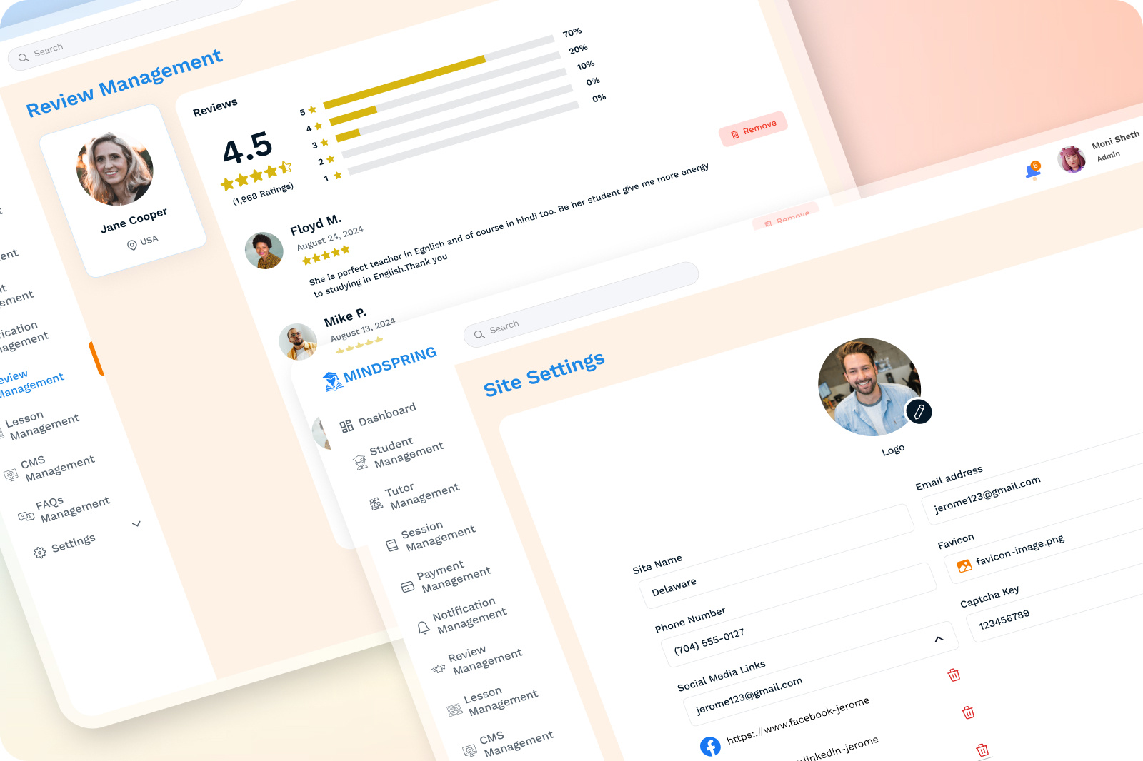 Tutoring Dashboard by Parth Shah on Dribbble