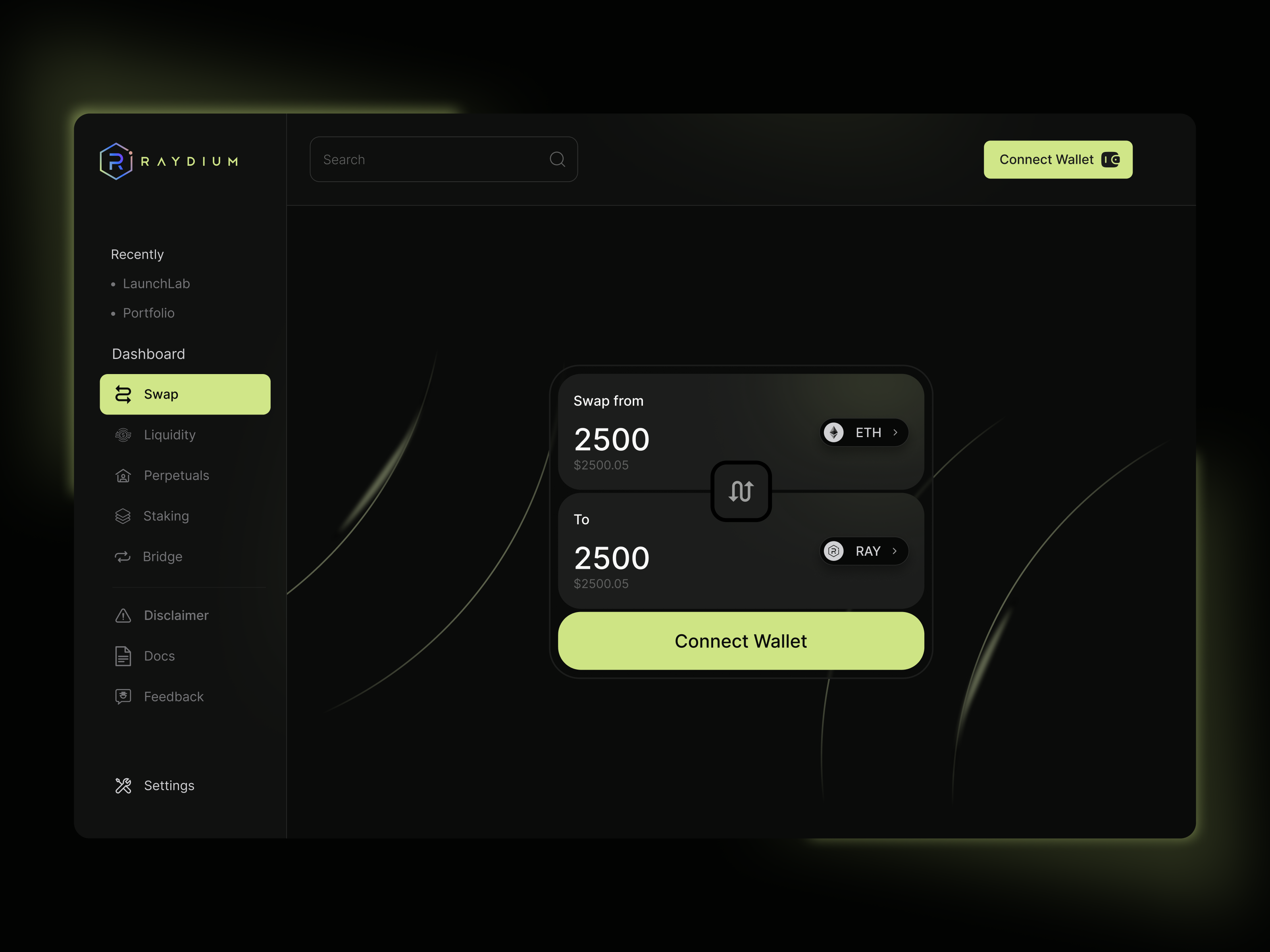 Raydium - Swap Dashboard by Sk Tahsin Ahmed on Dribbble