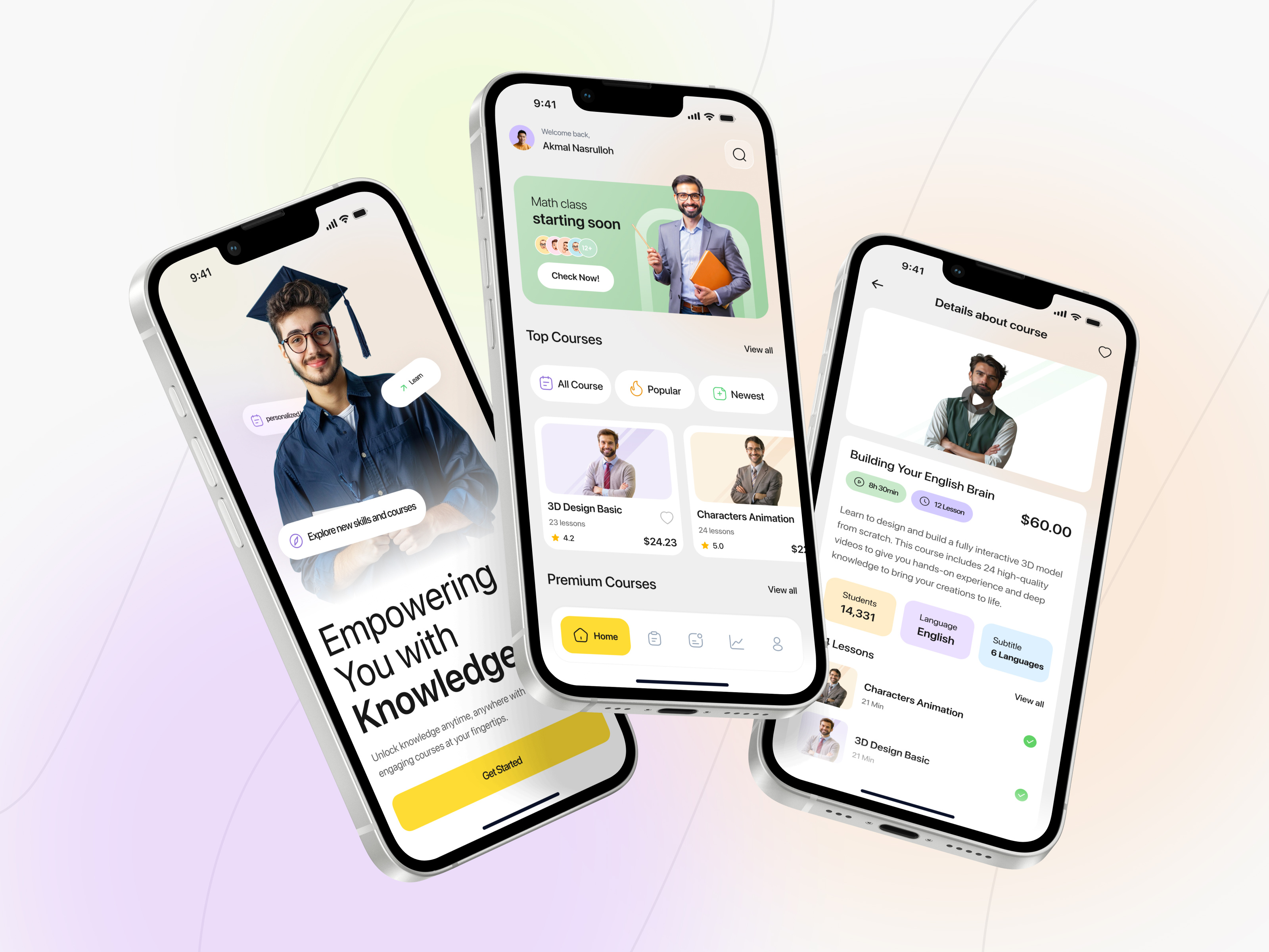 E-learning Mobile App Design by F.I Suhan - UI UX & Web Designer on ...