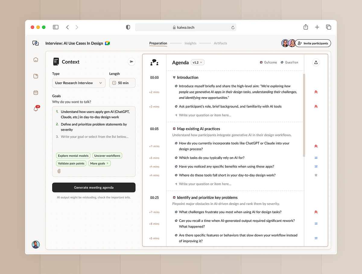 Kaiwa — AI Conversation Layer by Yura Yarokhovich on Dribbble
