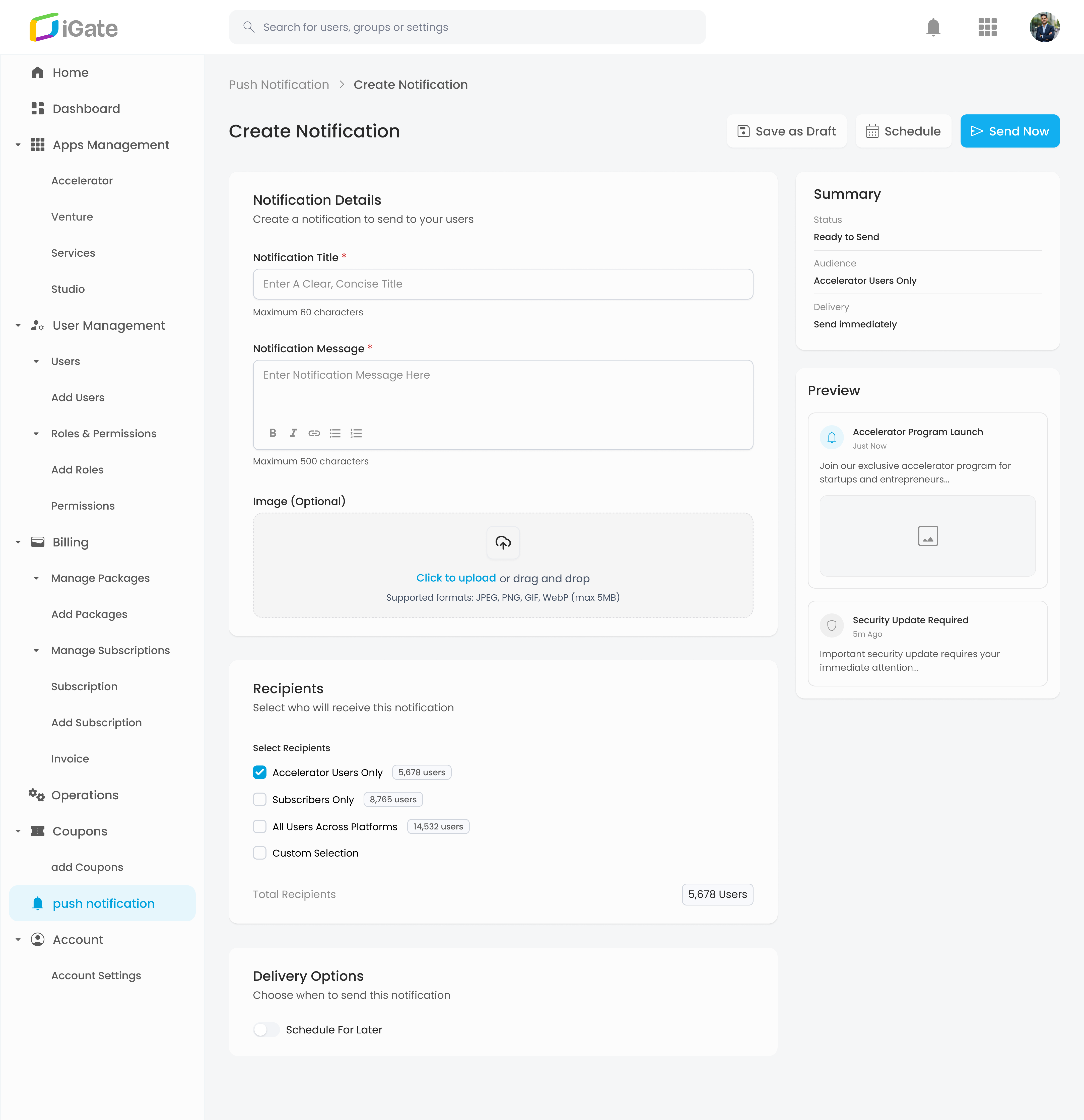 🔔 Push Notification Flow – Custom Notification System for Admin by ...
