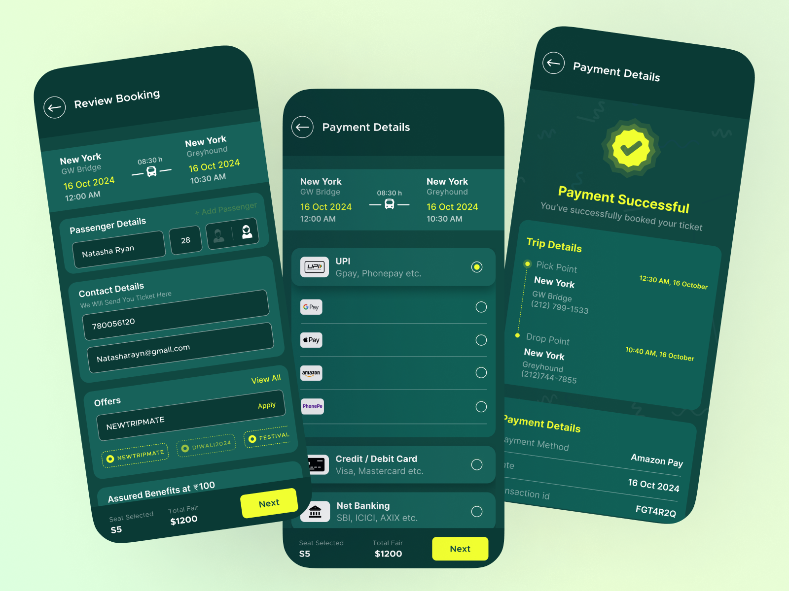 Bus Ticket Booking App Design by Excellent Webworld on Dribbble