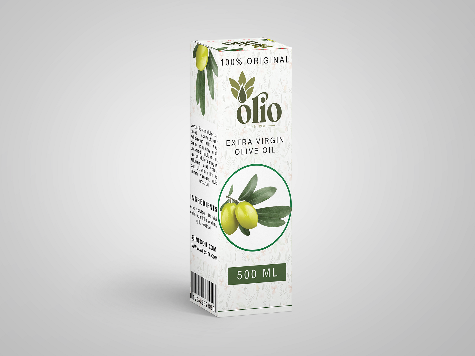 olio box packaging ! by Muqadas sajjad on Dribbble