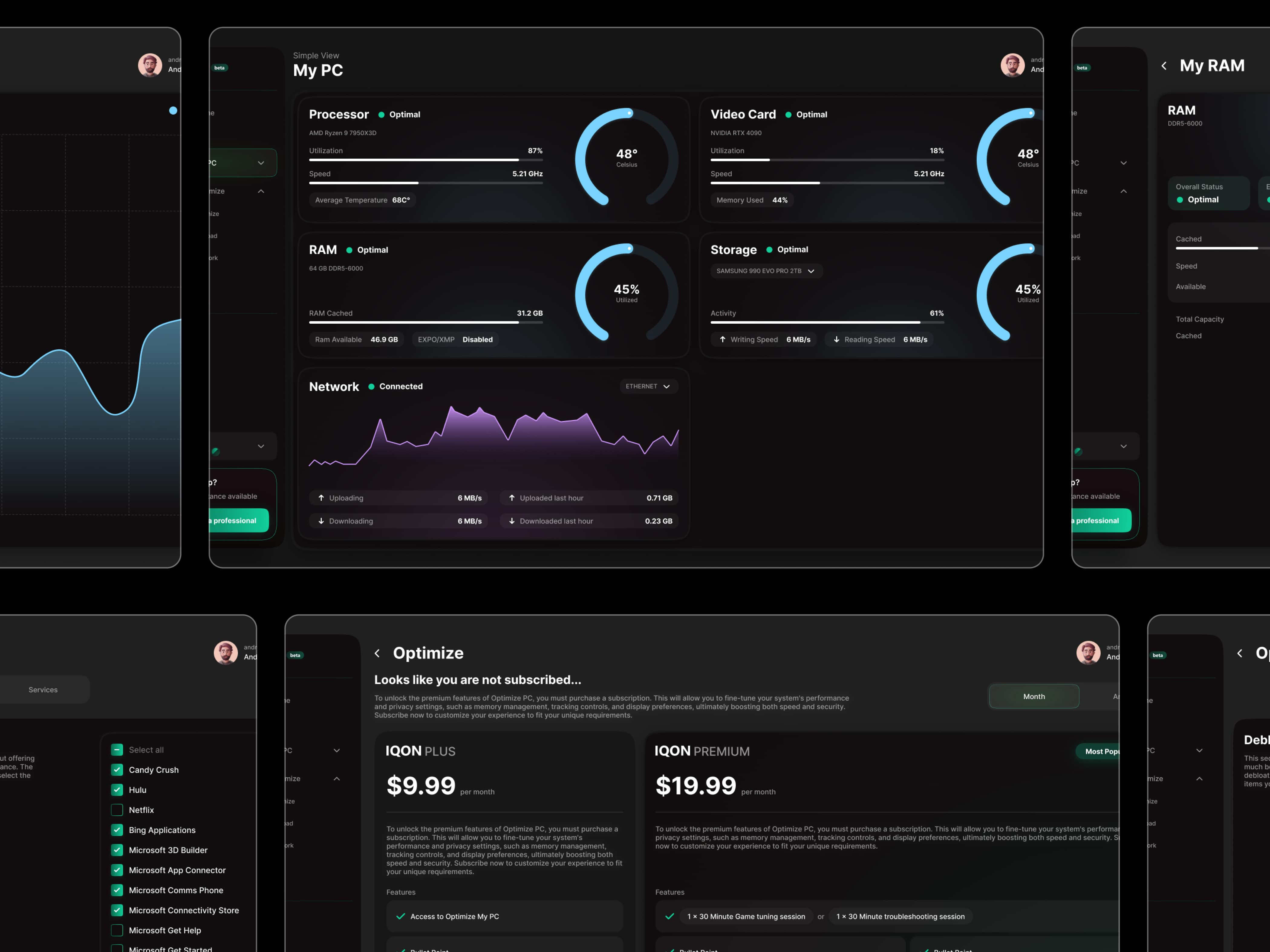IQON | High-Performance System Monitoring UI/UX Design by Taras Oliinyk ...