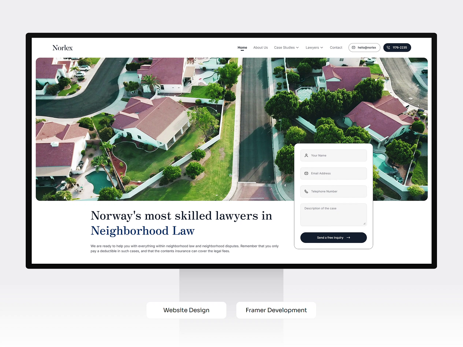 Norlex - Web Design (UI/UX) by Karthik on Dribbble