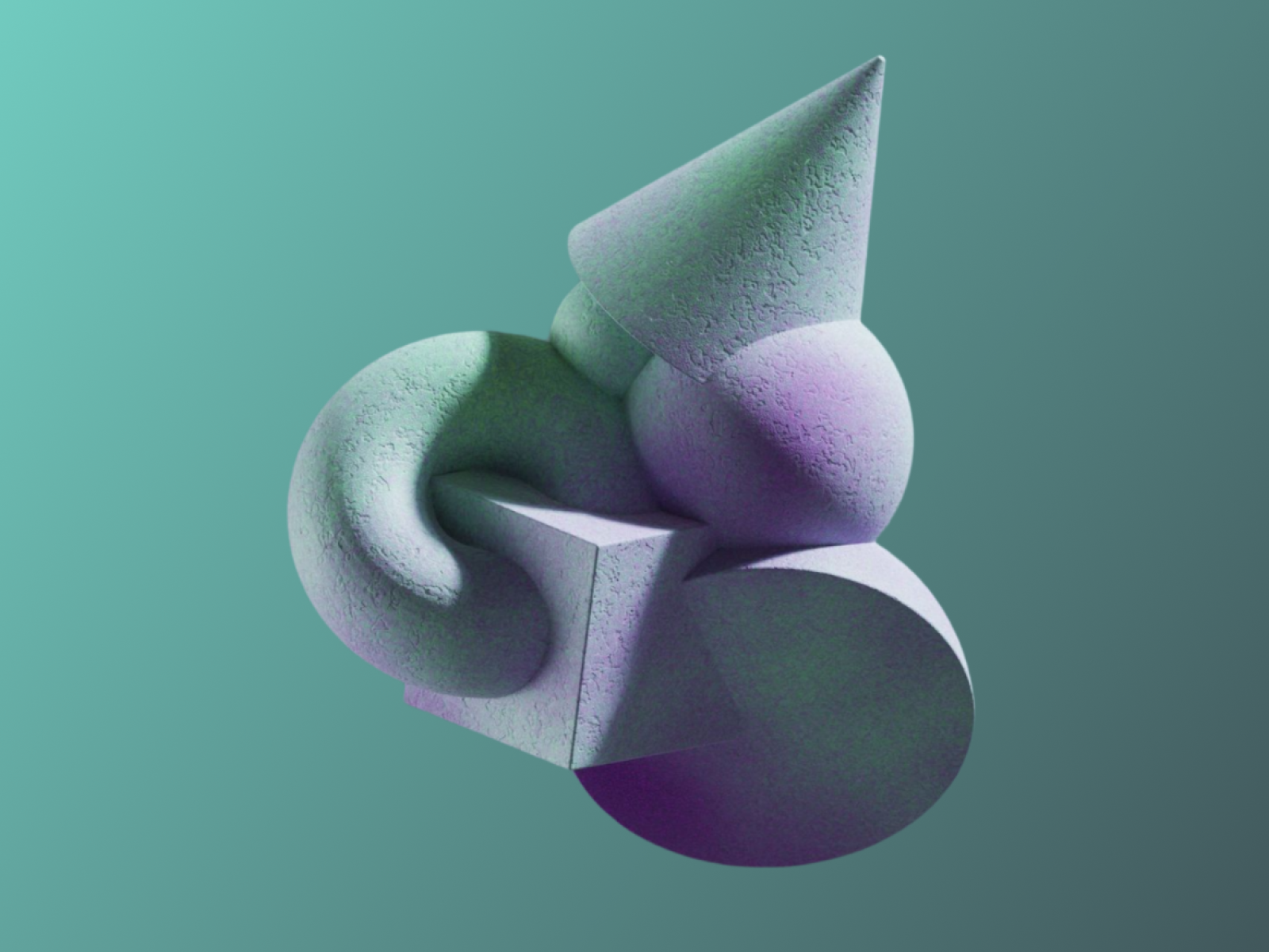 3D Geometric Shapes Fusion by Ludvig Alonso on Dribbble
