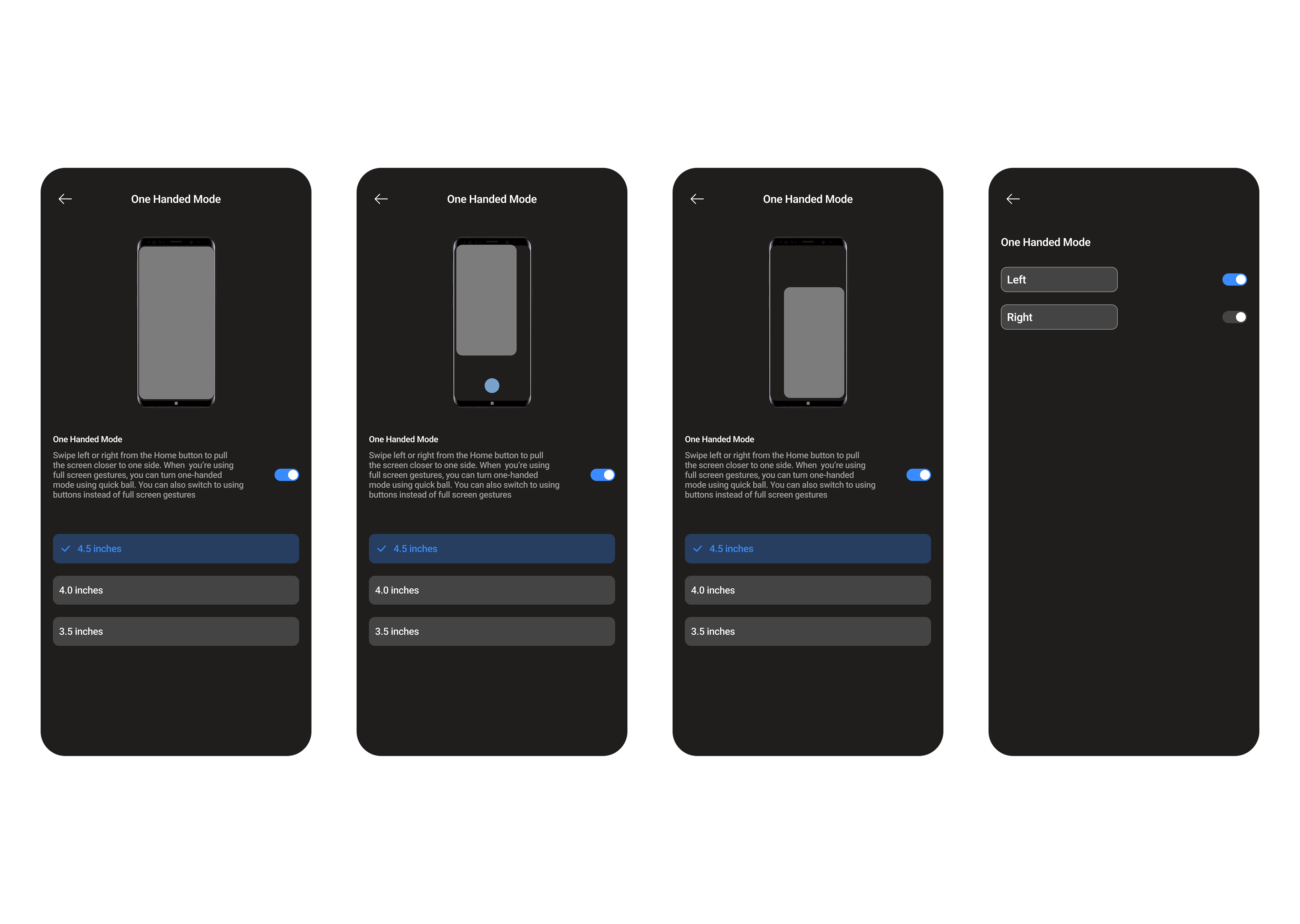 🤳 Day 80 of #100DaysOfDesign – One-Handed Mode UI by Srilatha on Dribbble