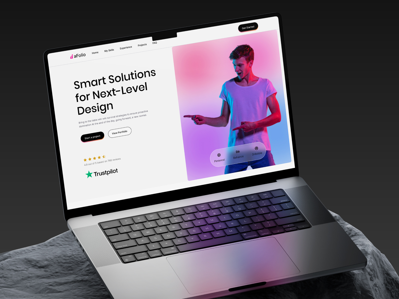 aFolio – A Clean, Modern Personal Portfolio Website Design by Niloy ...
