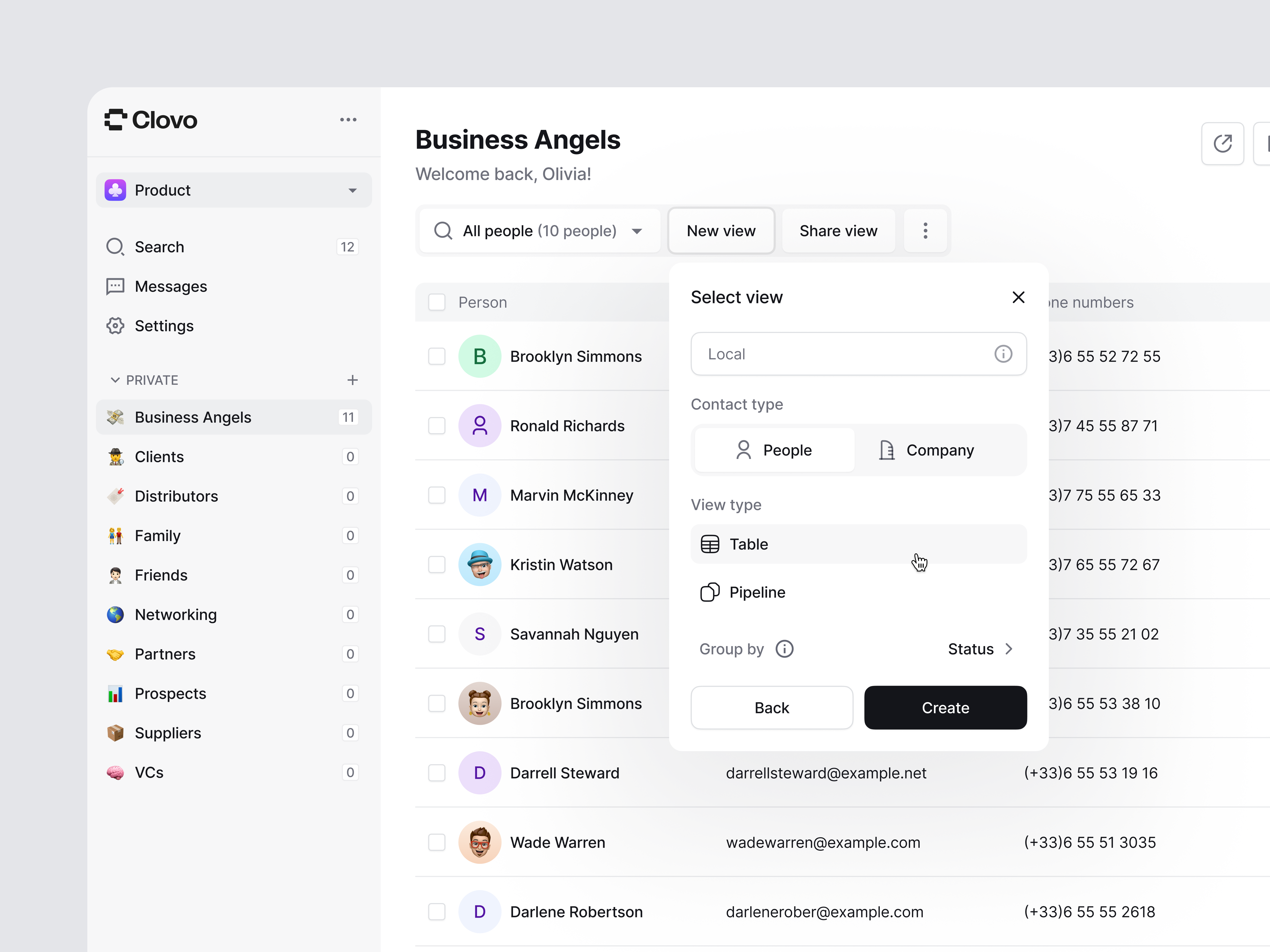 Clovo CRM - Client List Design by Filllo Design Agency on Dribbble