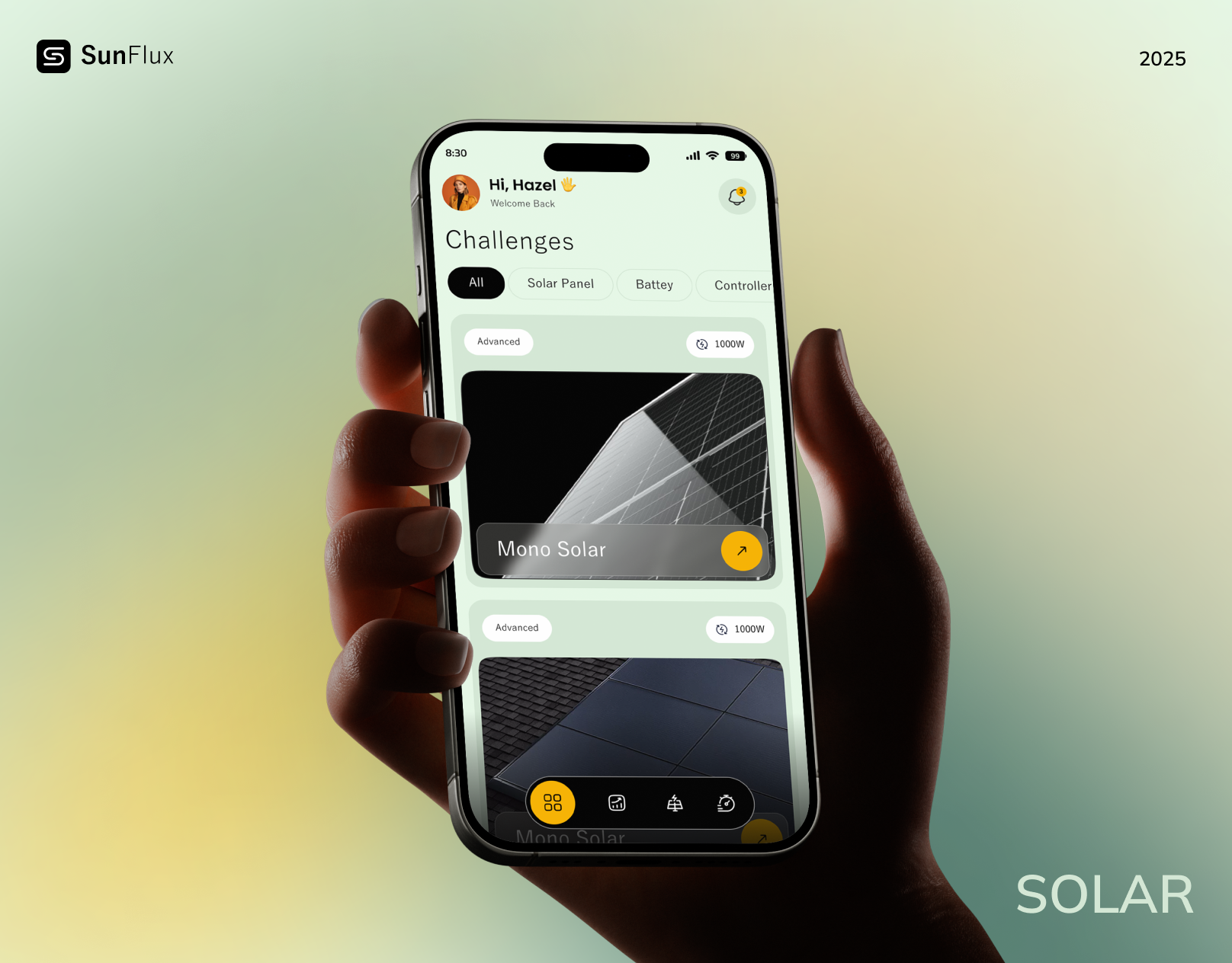 SunFlux - Solar Panel Mobile App by Md Billal on Dribbble