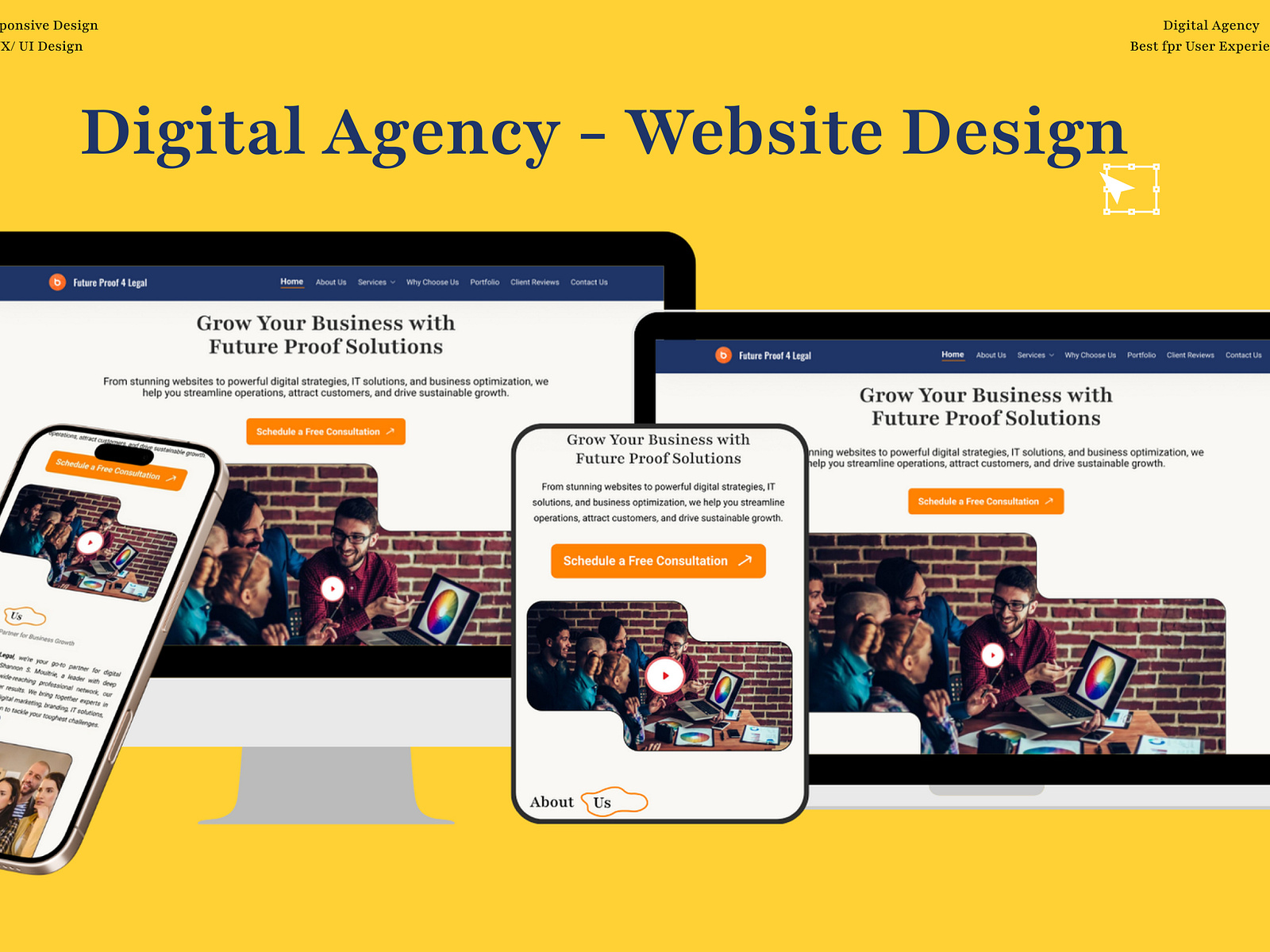 Responsive UI Design by Nosin Atia on Dribbble