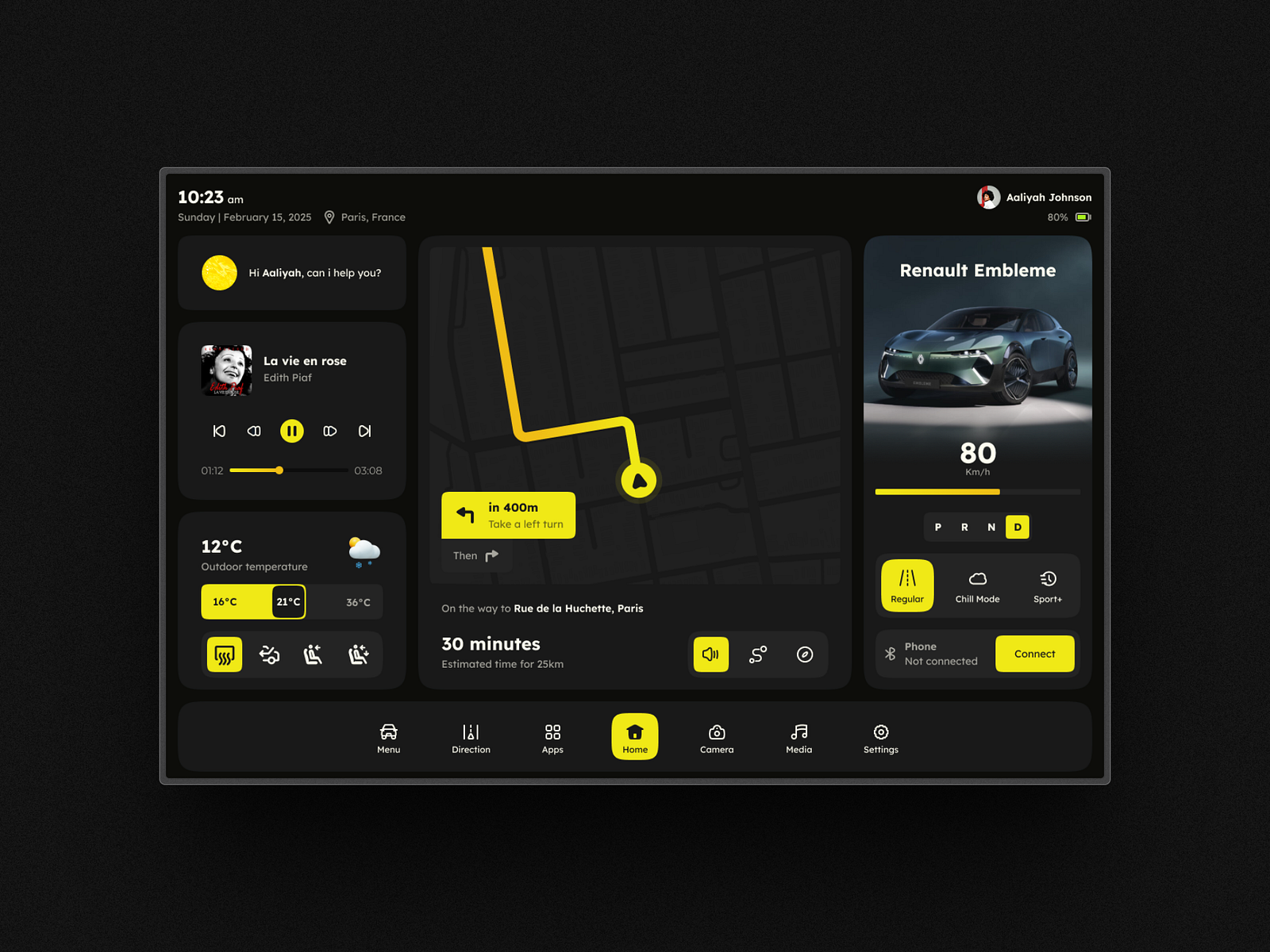 Car Interface | Daily UI by jonathan.szw on Dribbble