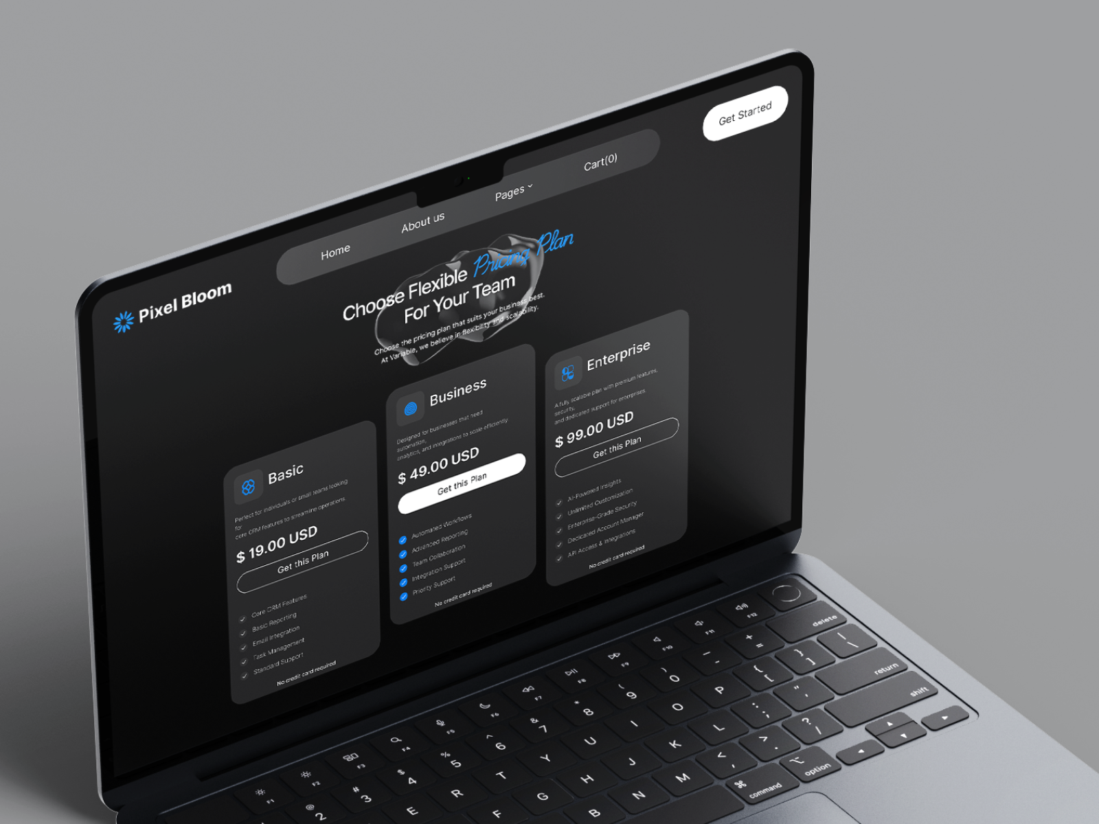 Pixel Bloom: Pricing Page Design by Zafre Media on Dribbble