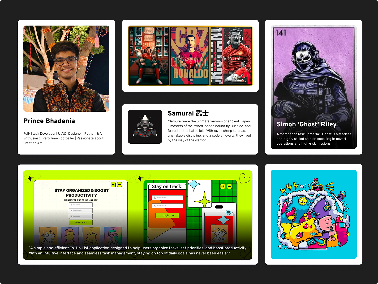 Meet Prince – Full-Stack Wizard with a Design Soul 🧙‍♂️ by Prince Bhadania on Dribbble