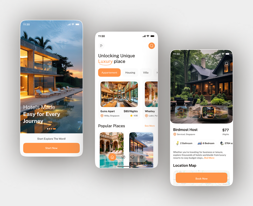 Unique Luxury Place UI Concept by Amrita Ranjan on Dribbble
