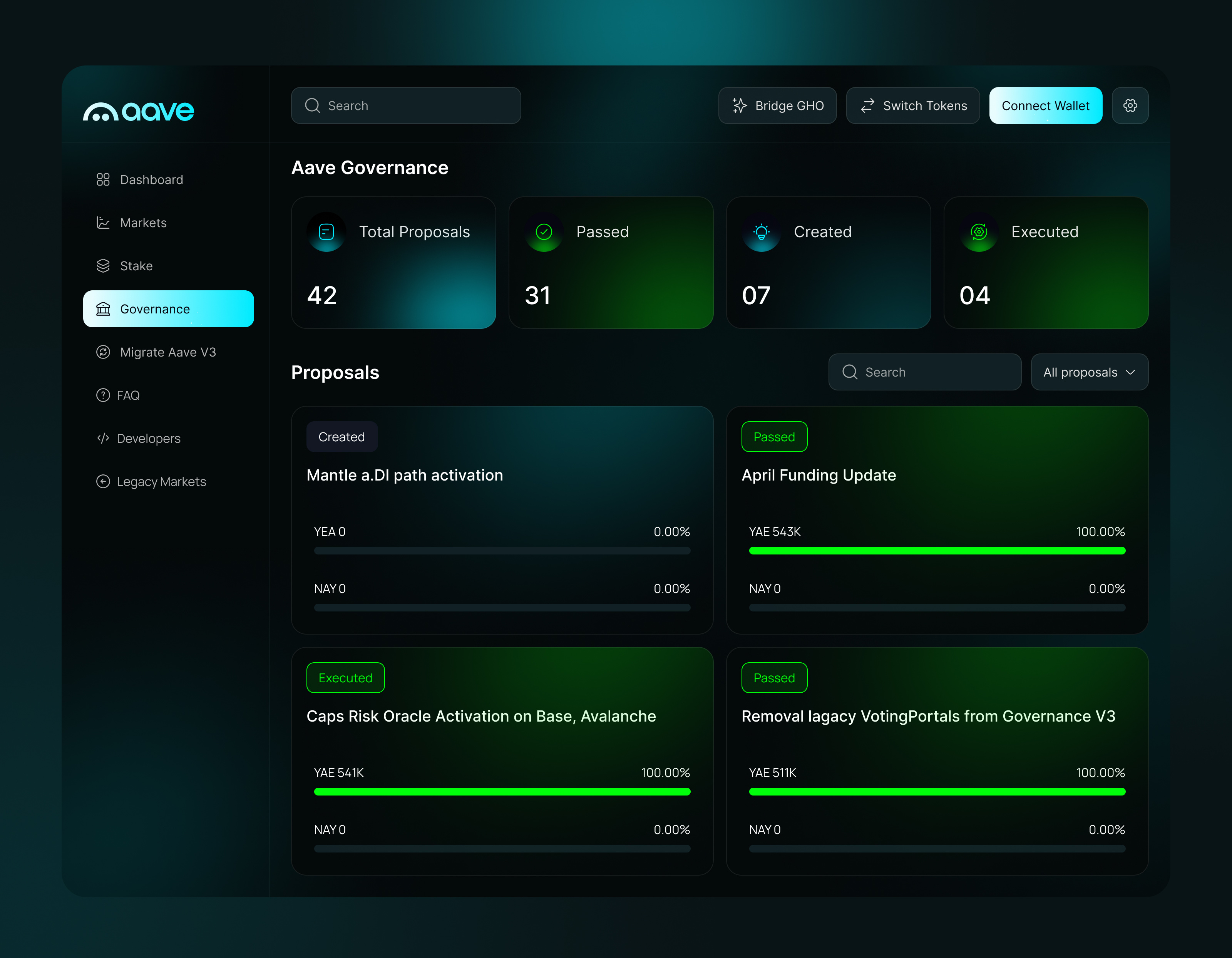 Governance Voting UI by EASIN ARAFAT🔥 on Dribbble