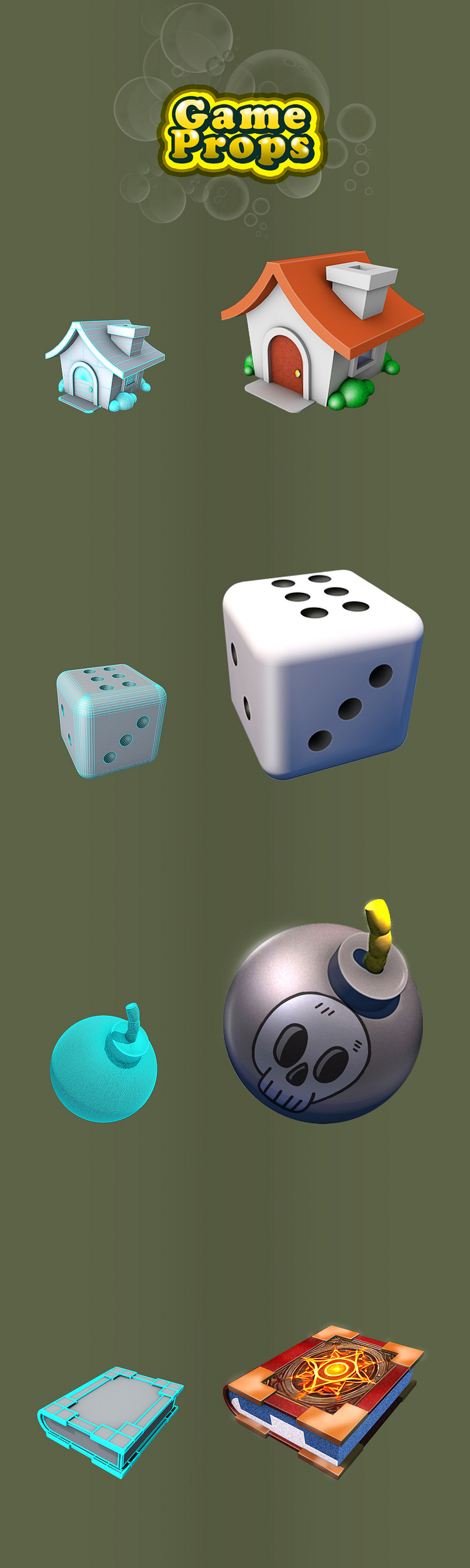 Stylised Gaming Props by Ricky on Dribbble