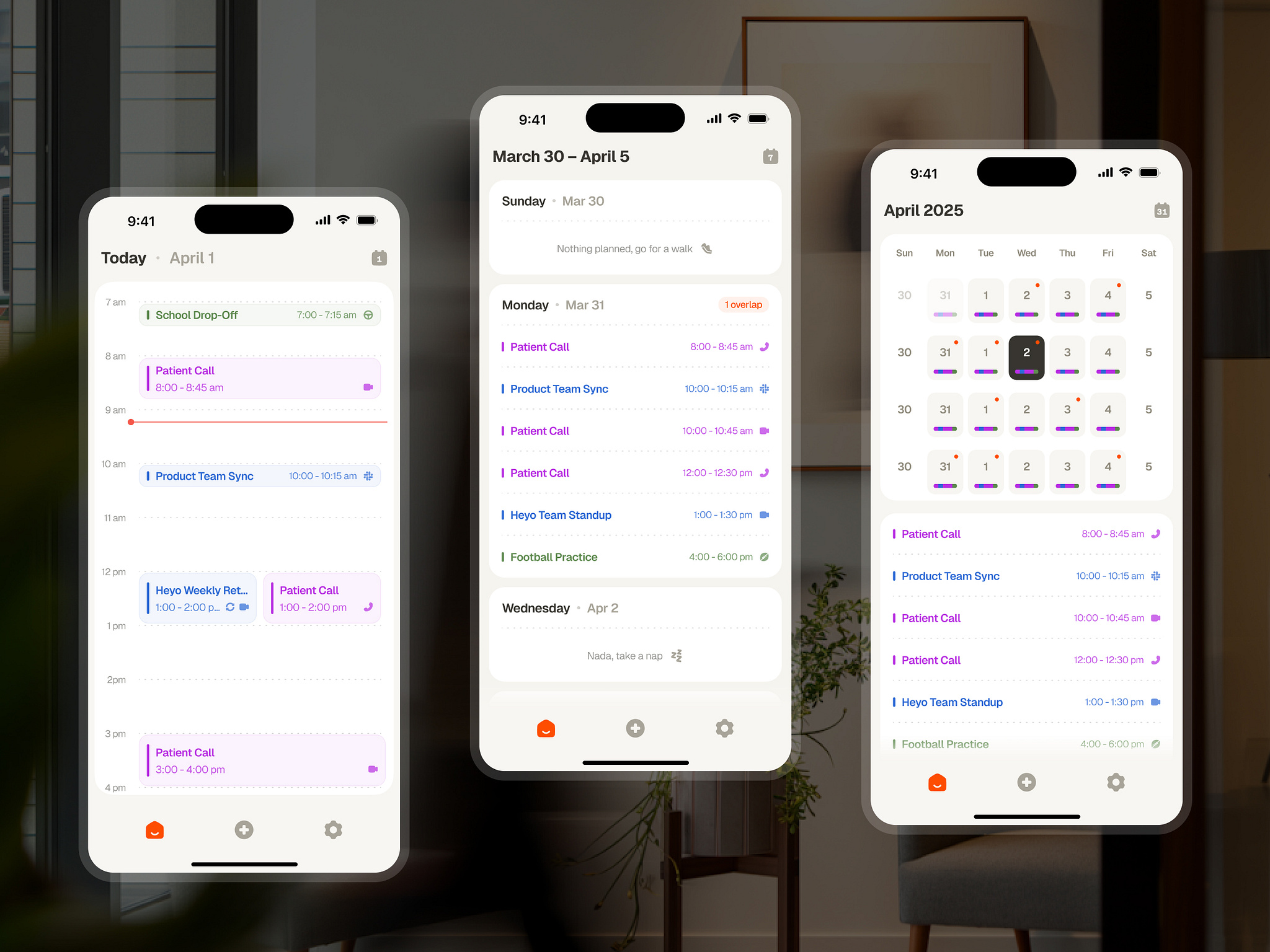 Overlap - Calendar Syncing Mobile App by Kevin Bhagat for Heyo on Dribbble