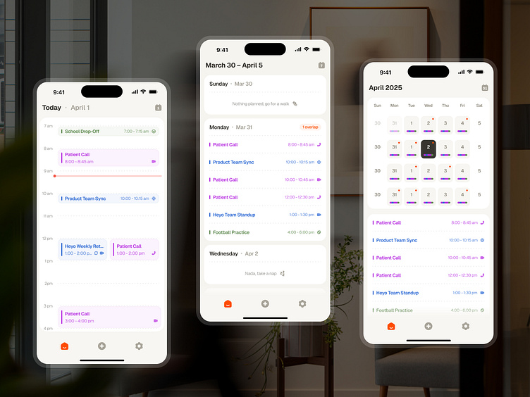 Overlap - Calendar Syncing Mobile App by Kevin Bhagat for Heyo on Dribbble