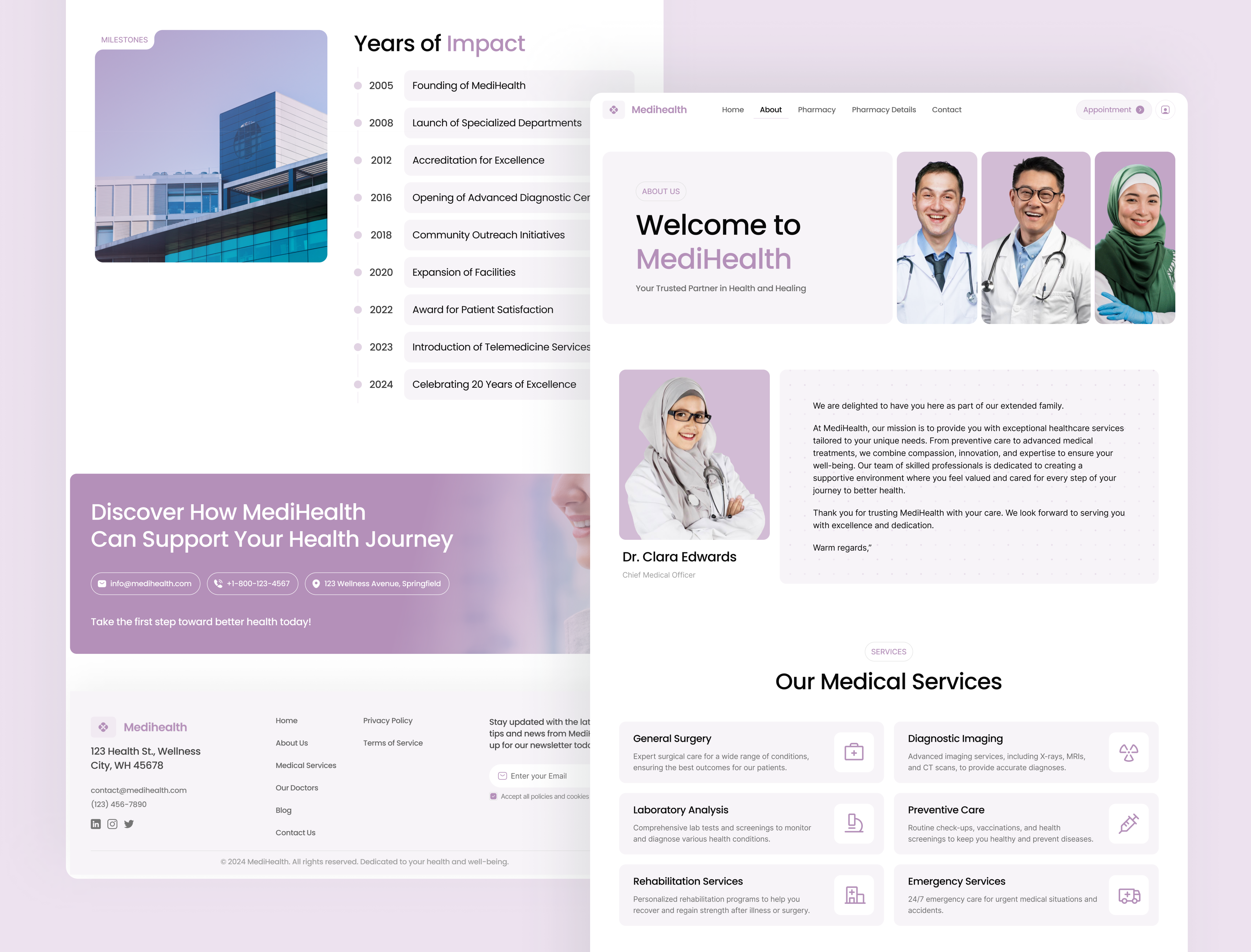 Medihealth – Medical Website UI Figma by Ahmad S. Afandi for Peterdraw ...