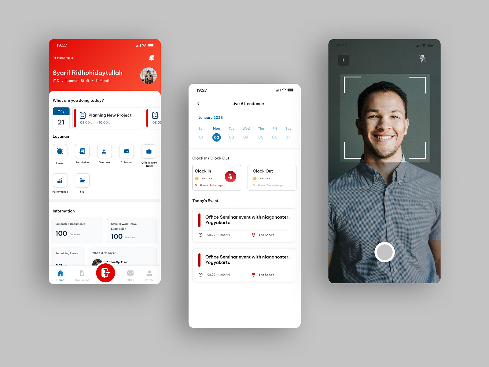 HRIS Mobile Apps by Uli Ahda Raihan on Dribbble