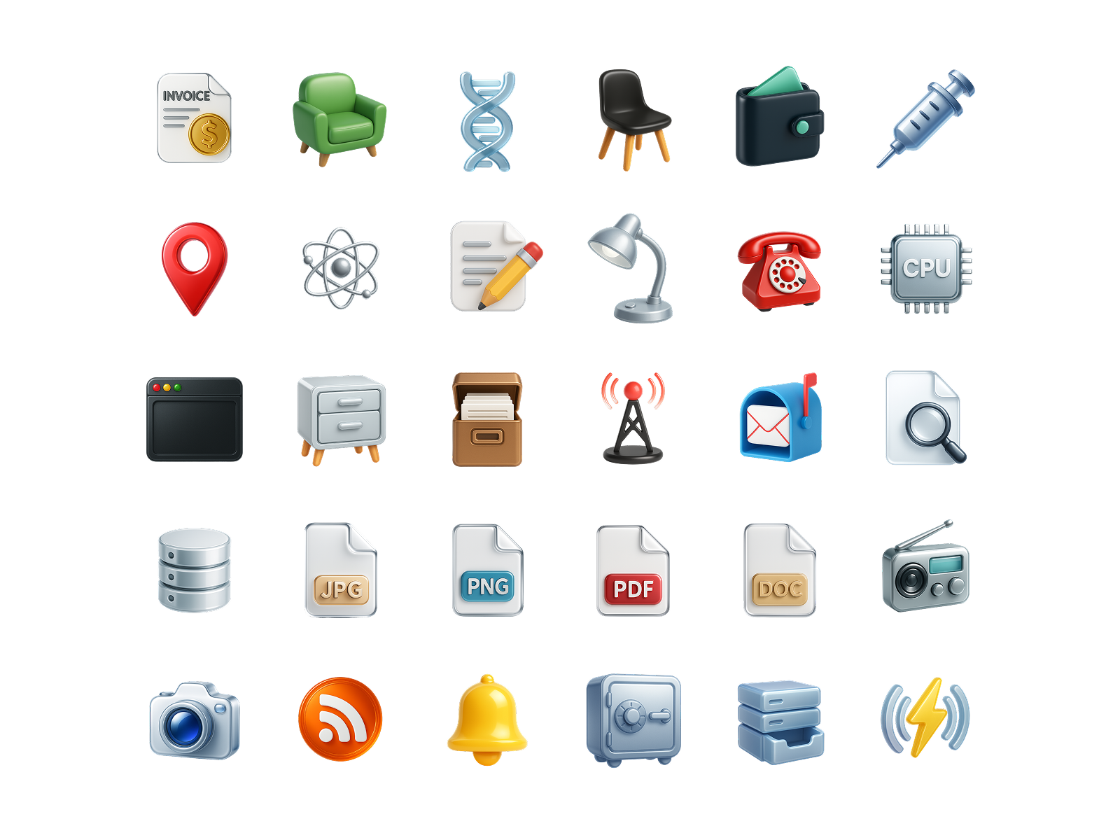 332 3D Icons – High-Quality 1024x1024 PNG Icon Pack, Transparent by ...
