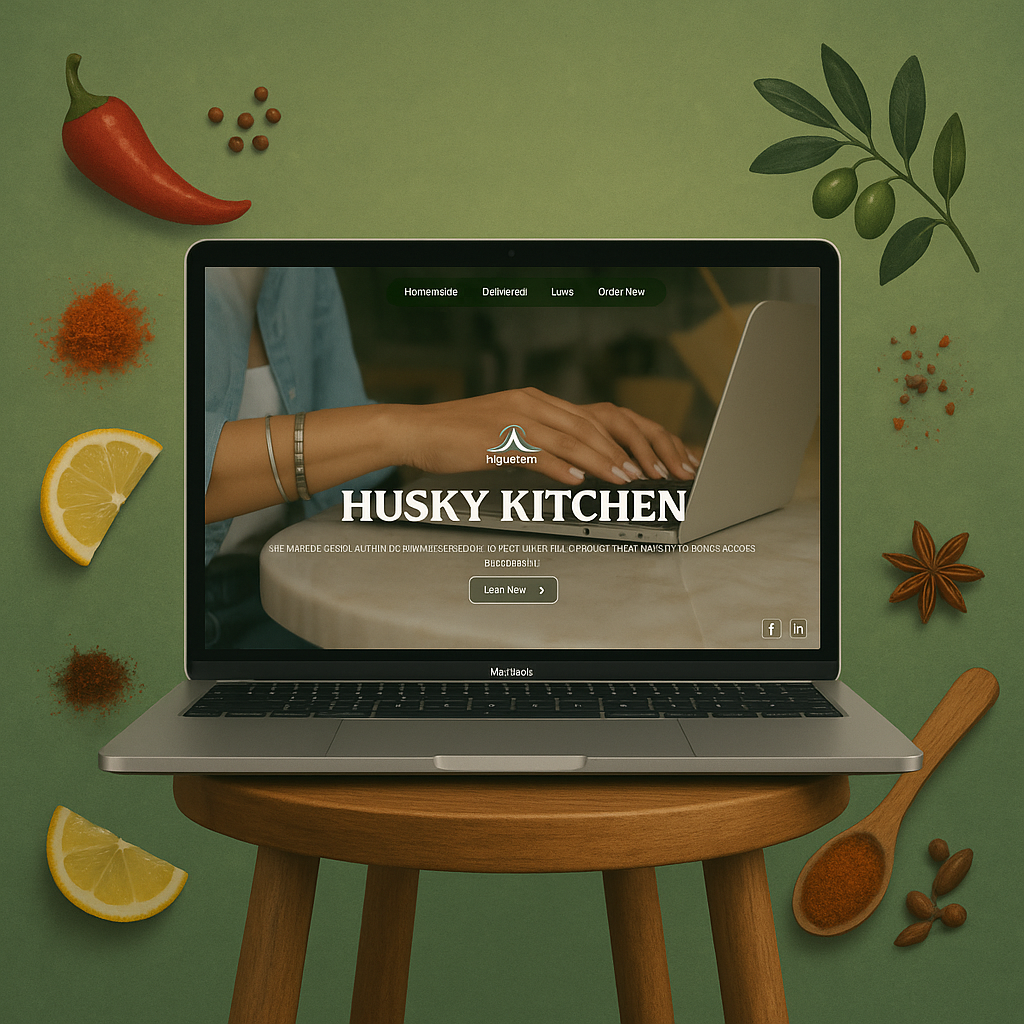 Husky Kitchen — Wholesome Indian Food Website UI Design | Clean by ...