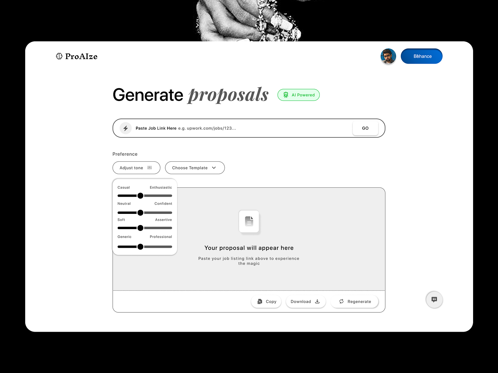 AI-powered minimalistic proposal generator for freelancers by Innocent ...