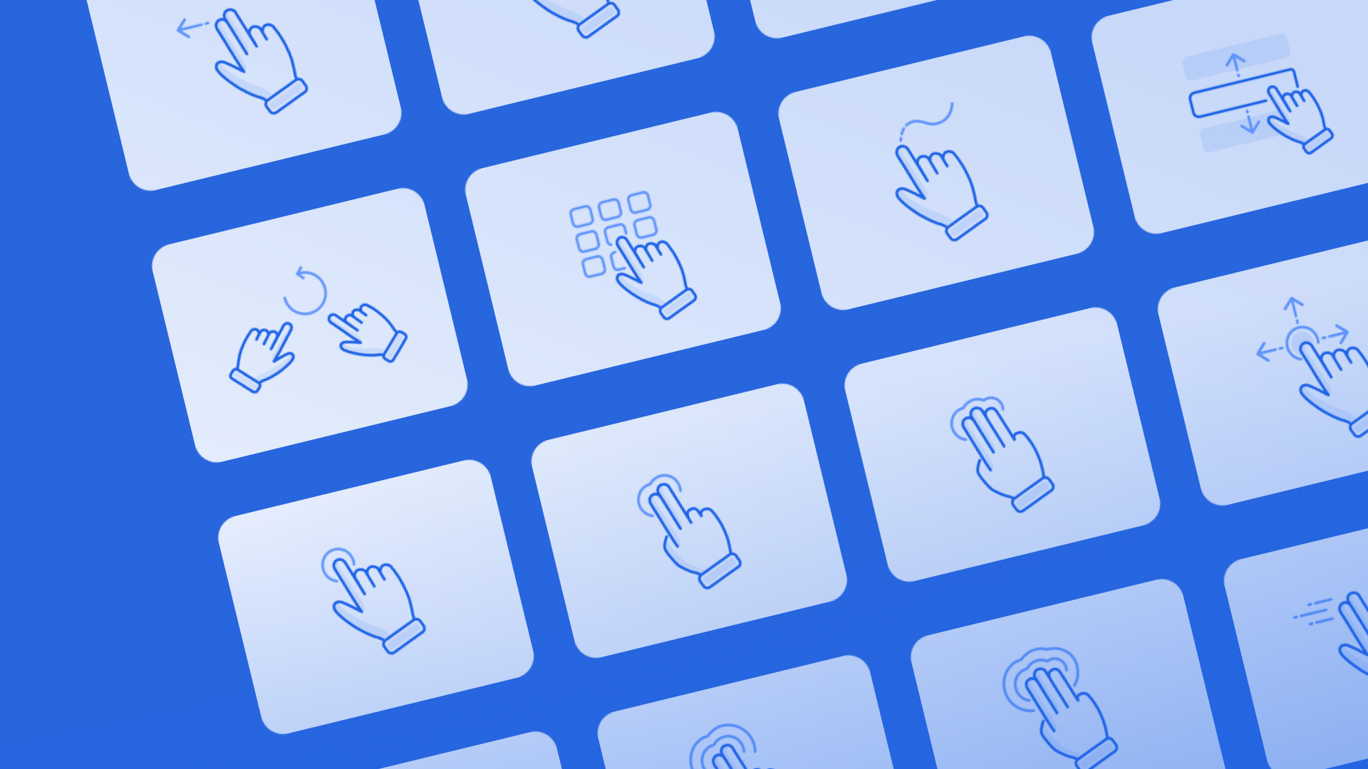 8 Hand Gesture Icons for Touch Interfaces (Freebie) by Boris Kozelev on Dribbble