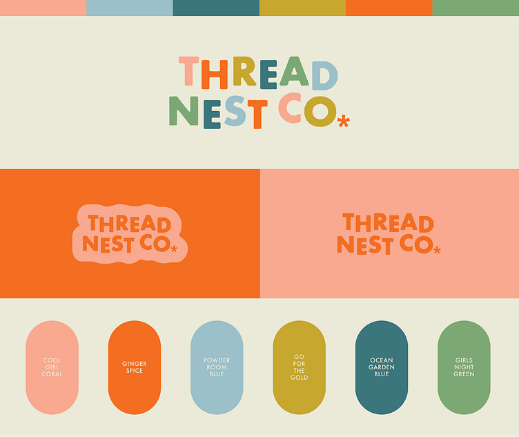 Thread Nest Co. Branding by Hannah Lopez on Dribbble