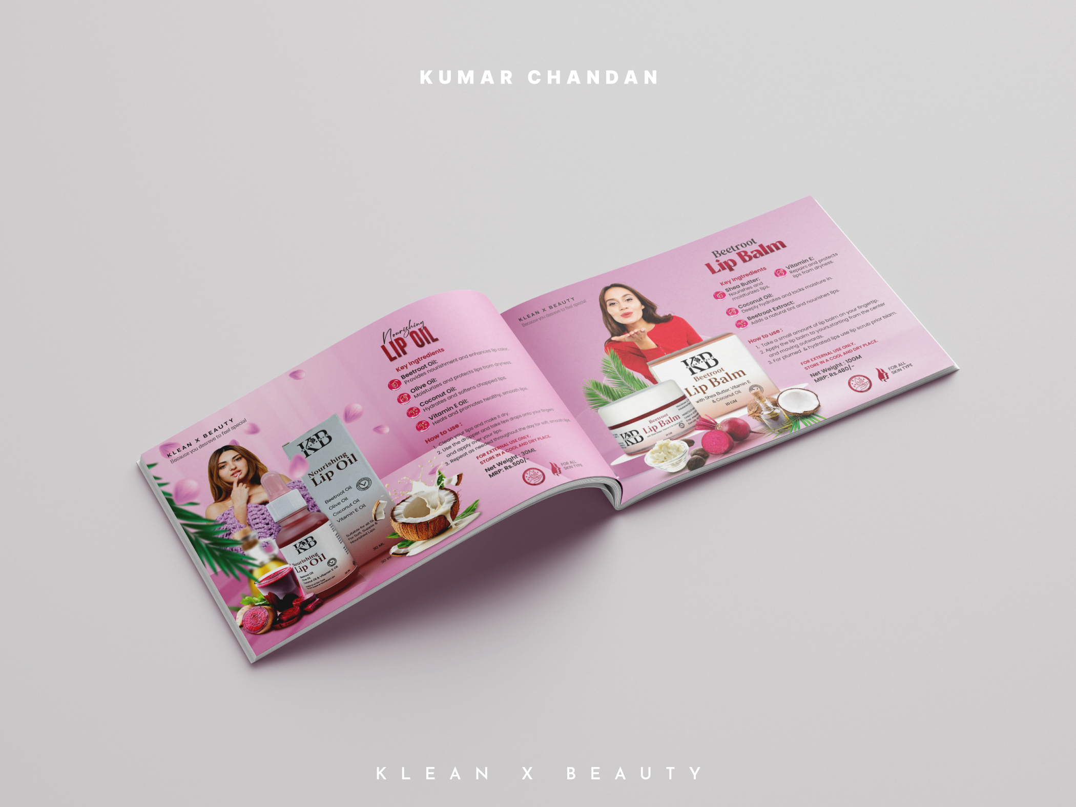 Product Catalogue Design | KLEAN X BEAUTY by Kumar Chandan on Dribbble