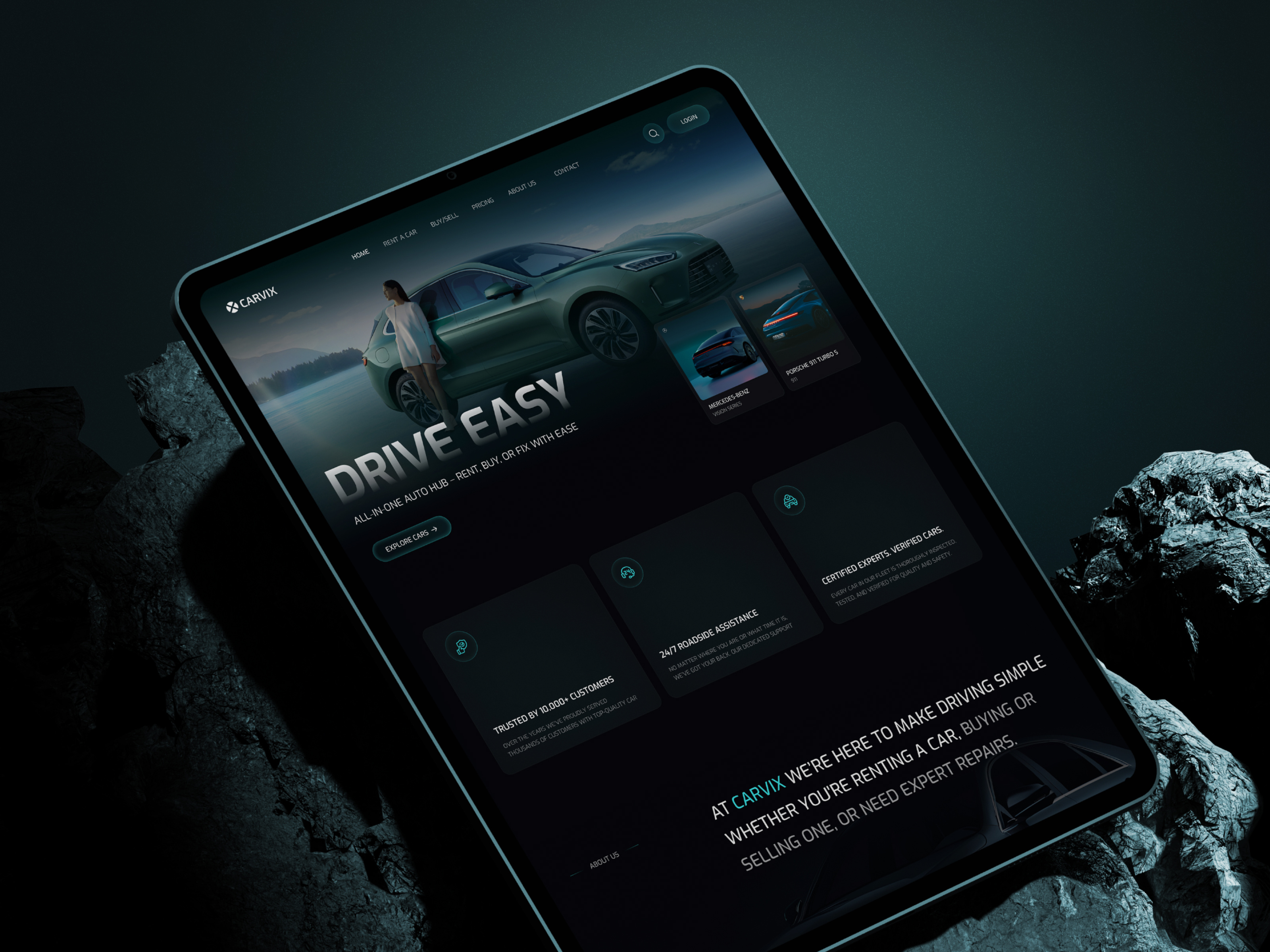 Carvix-Automobile Website Design by Manowar on Dribbble