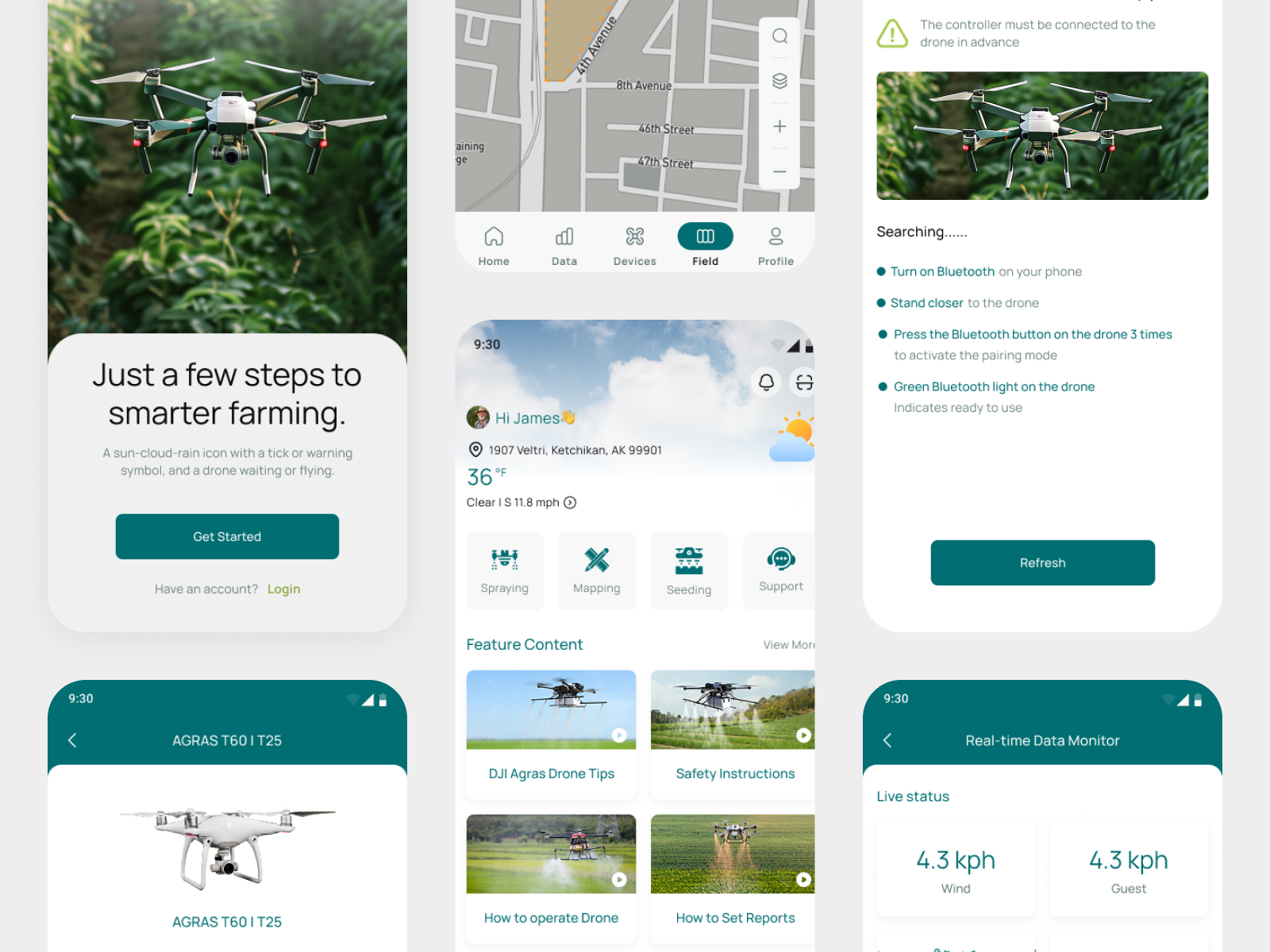 AgroDrone Apps For Farmer by Md Nazmul Hassan 🔥 on Dribbble