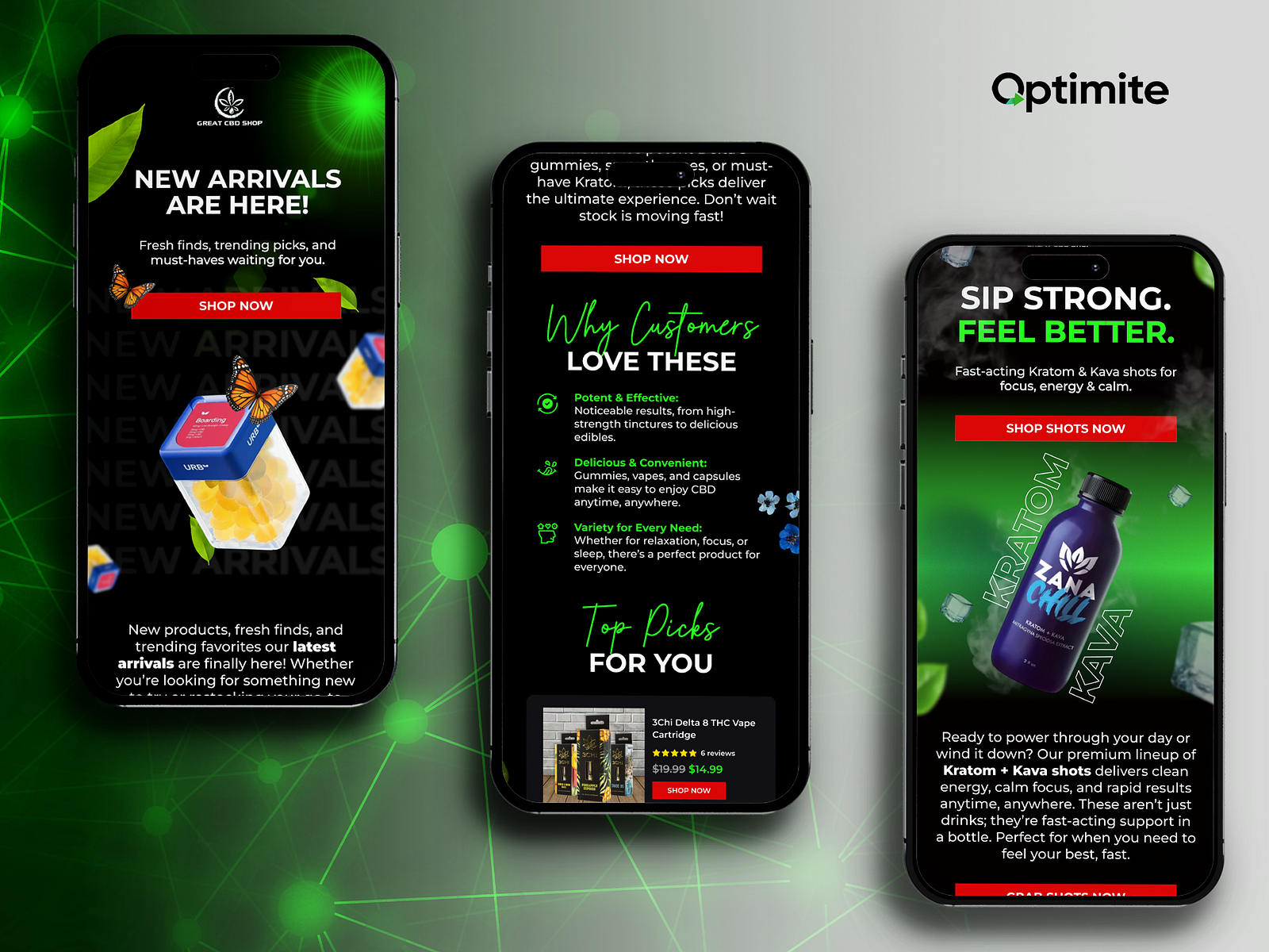 Emails That Sell, Designs That Scale by Optimite on Dribbble