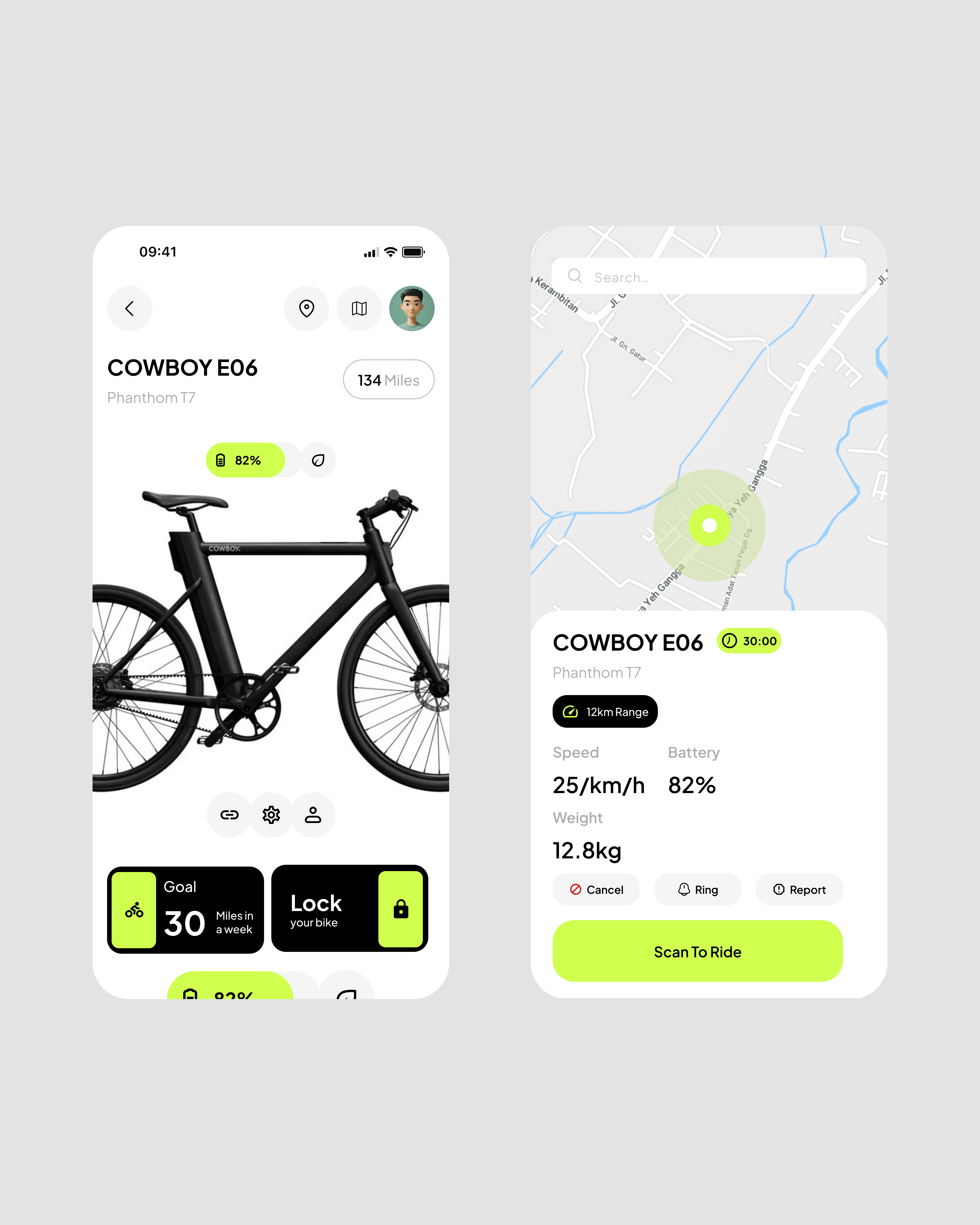 Electric Bike App UI by KELECHUKWU on Dribbble