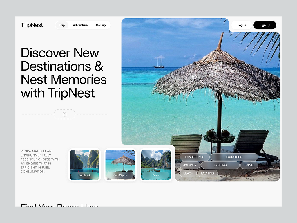 Travel Website UI Design by Riyad Ahmod® on Dribbble