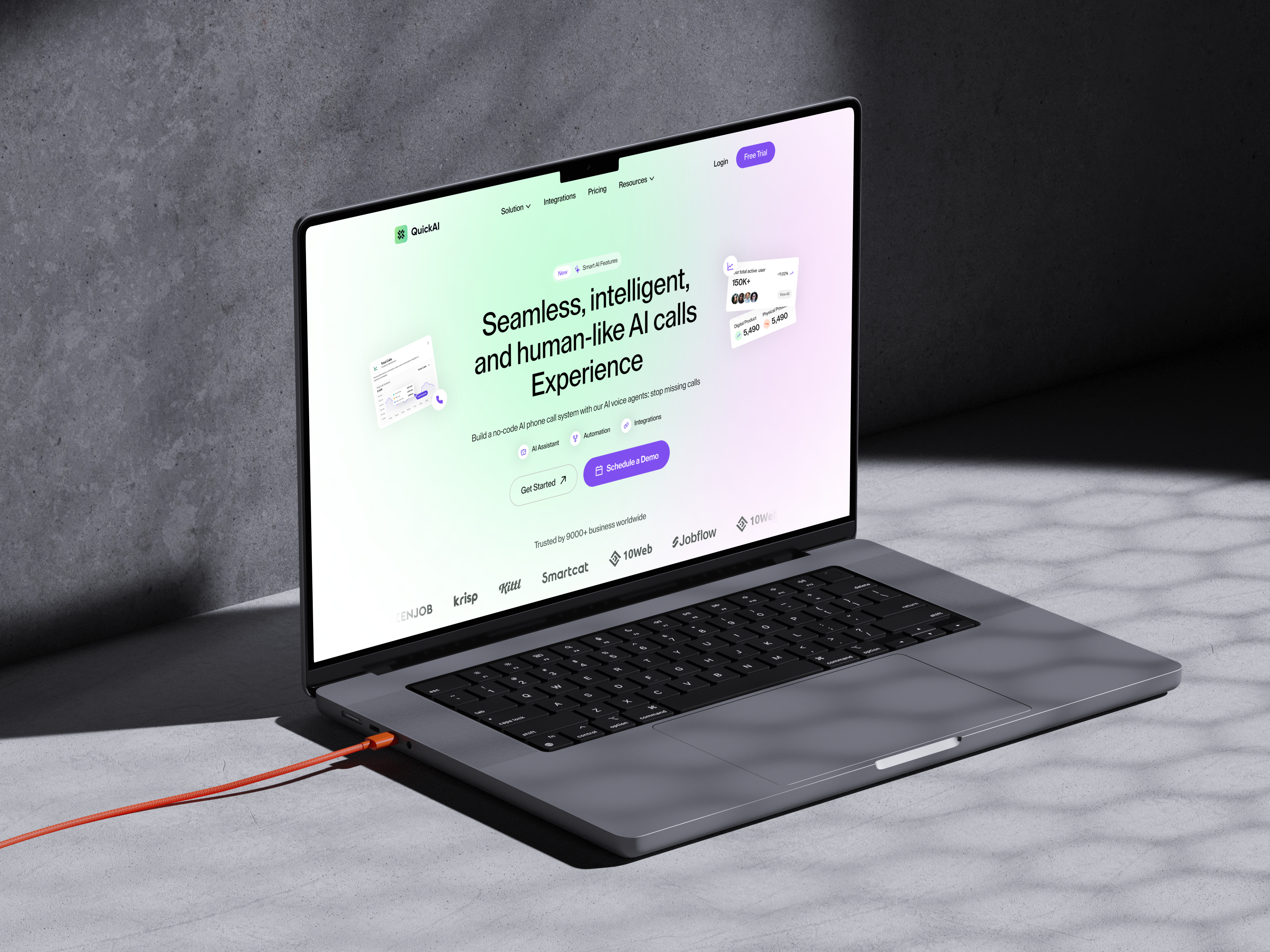 QuickAI - AI Agent SaaS Website | UIUX by Shahid Miah UI UX Designer ...
