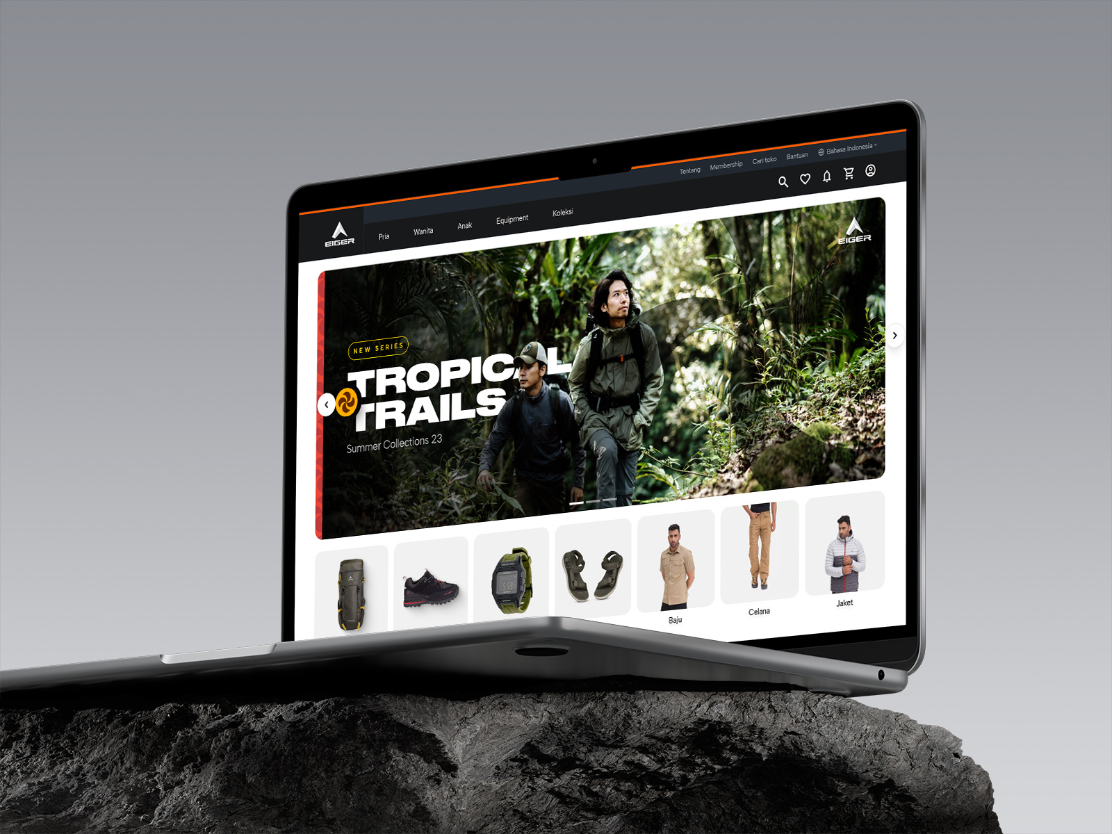 EIGER Adventure E-Commerce Website Revamp · Homepage by Ghiyaats ...