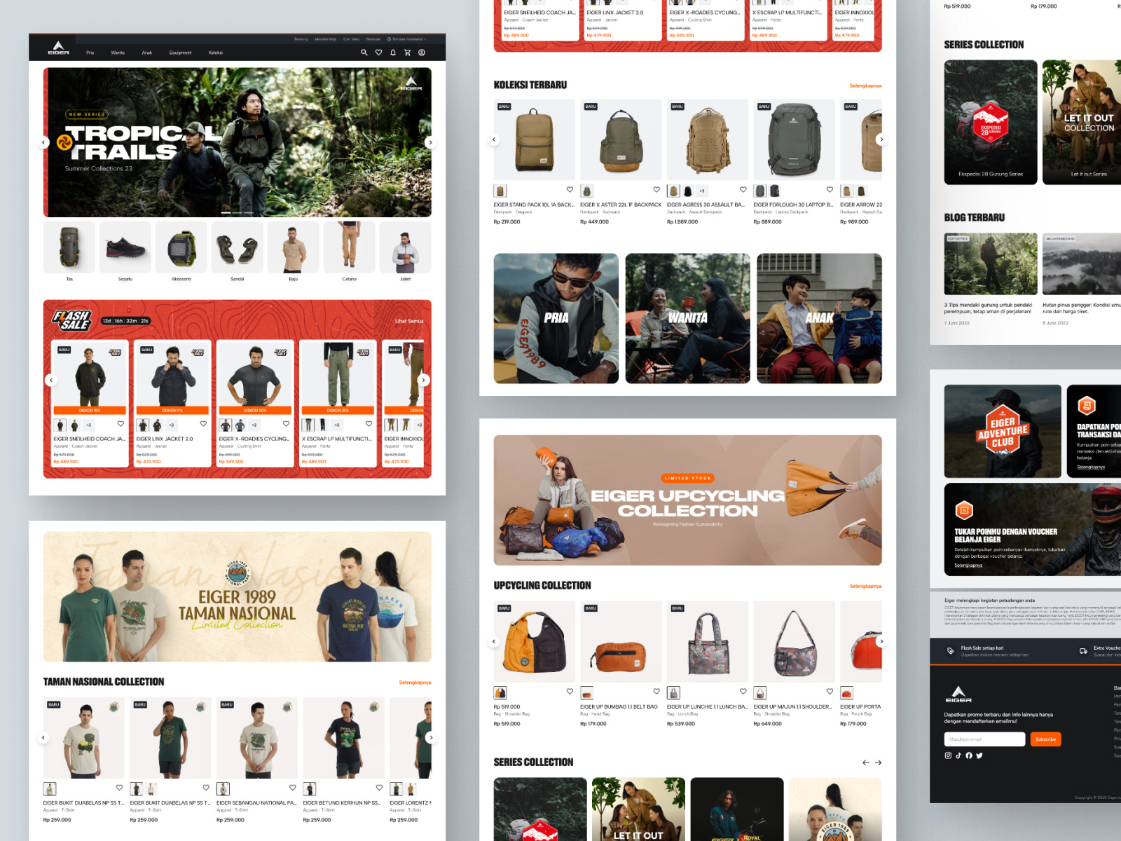 EIGER Adventure E-Commerce Website Revamp · Homepage by Ghiyaats ...